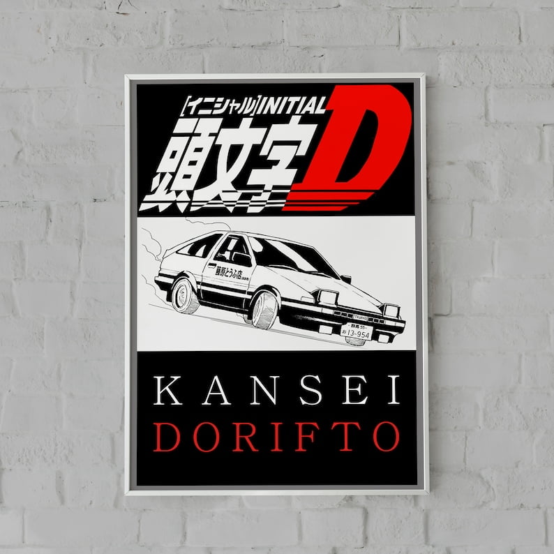 POSTER Initial D Poster - Takumi Fujiwara Poster Prints - Kansei ...