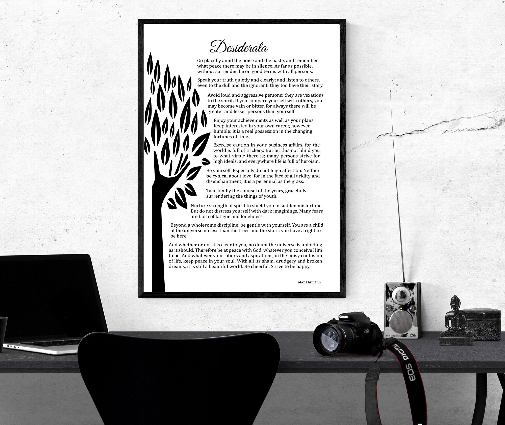POSTER Inspirational Desiderata Poem Max Ehrmann Inspirational Poems ...