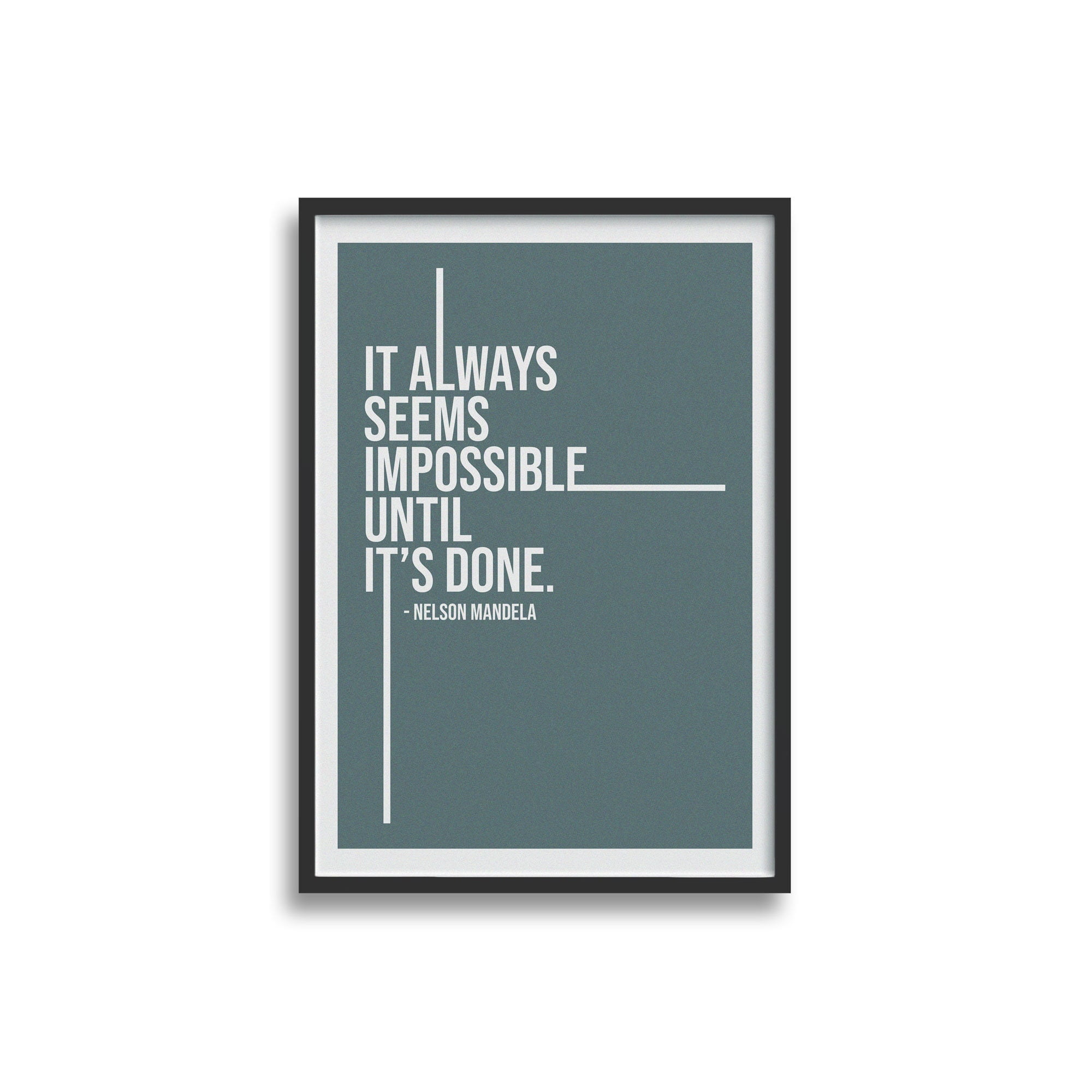 POSTER Inspirational Nelson Mandela Quote | Bedroom | Art | Living Room ...