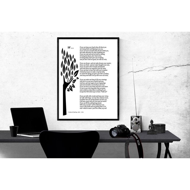 POSTER Inspirational Rudyard Kipling Poems Inspirational IF Poem Poster ...