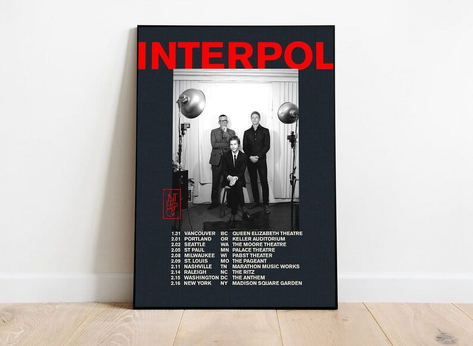 POSTER Interpol poster - Canada and USA tour print, Rock posters, Music ...