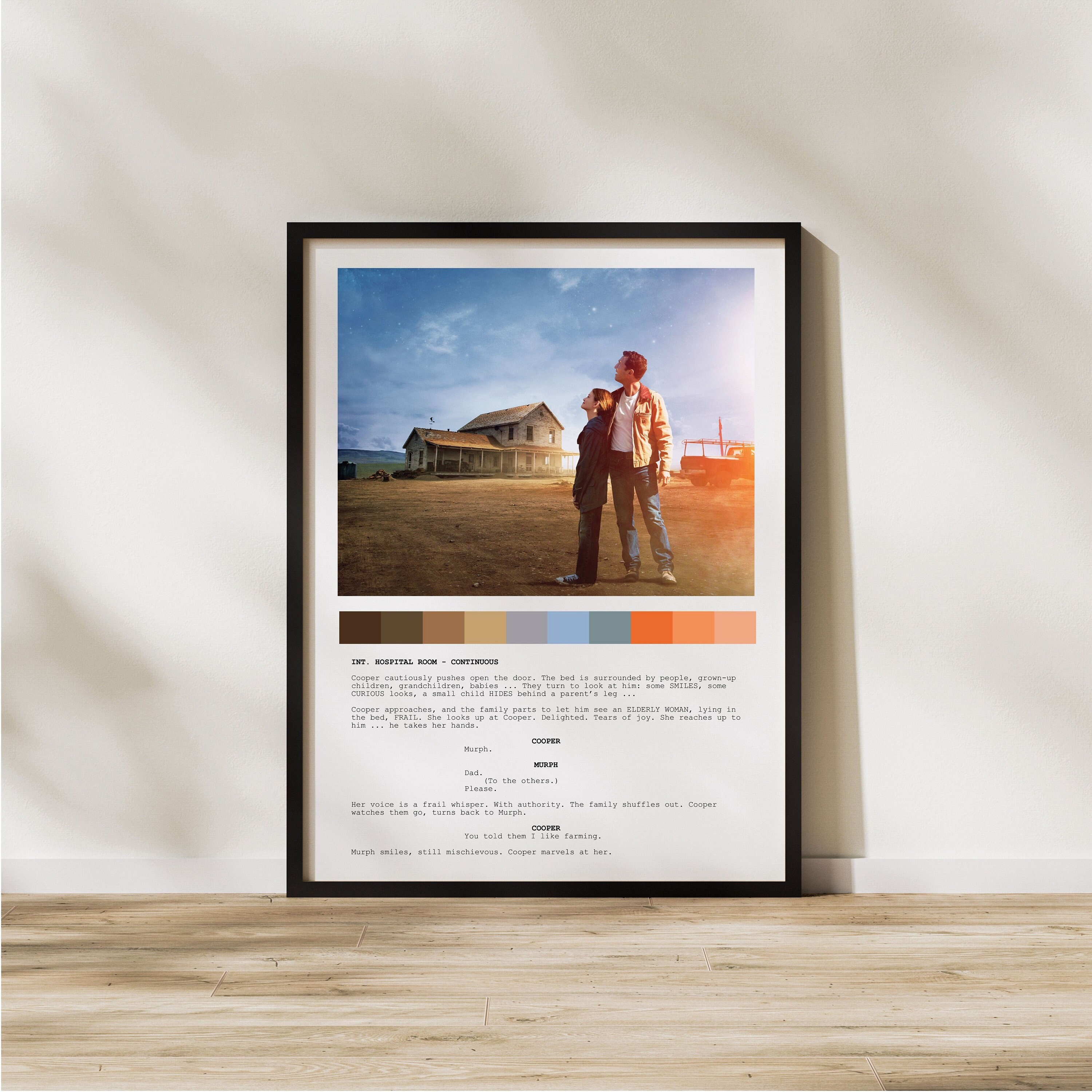 POSTER Interstellar Ending Scene | Movie Quote | Christopher Nolan ...