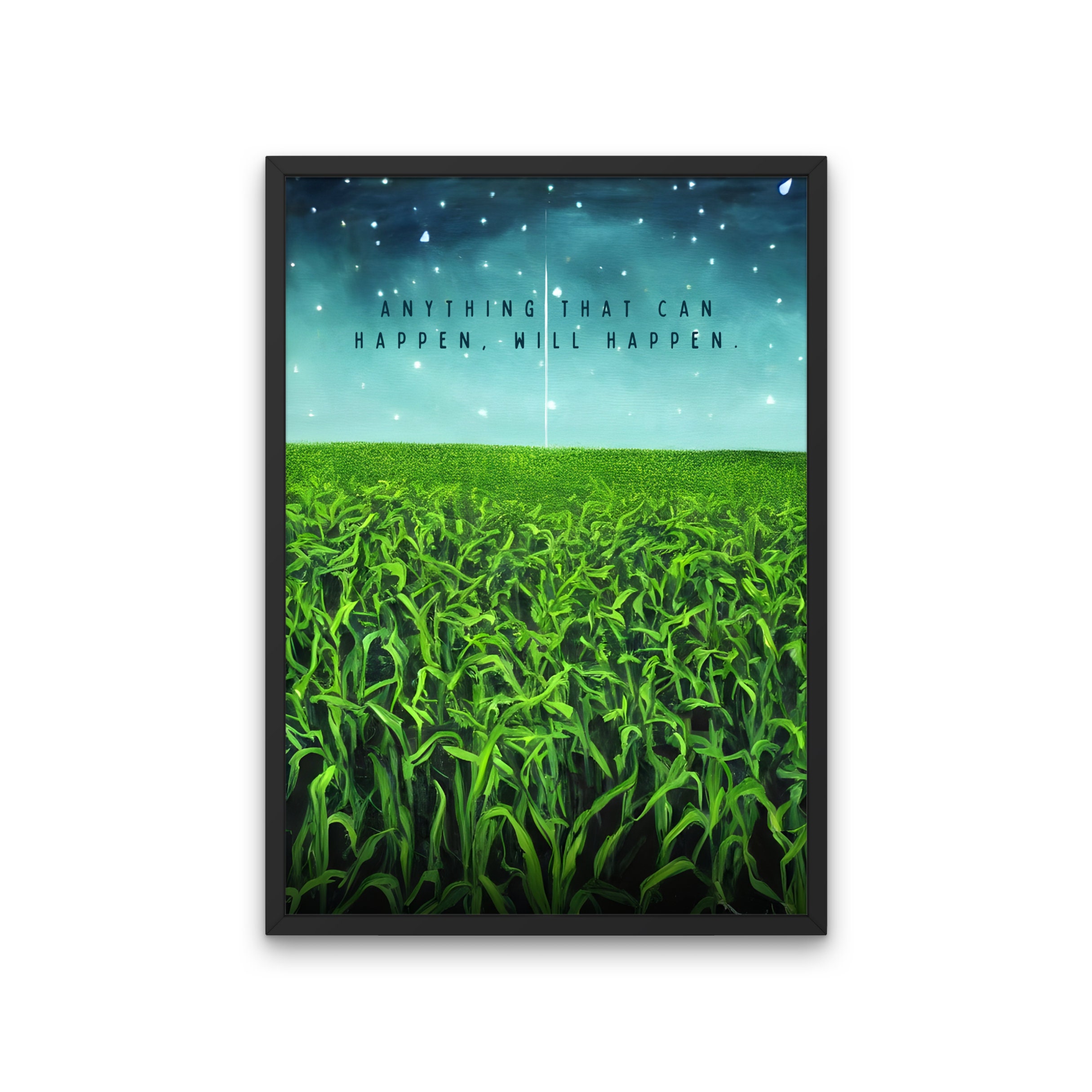 POSTER Interstellar Movie Poster | Corn Fields | Movie Poster Print ...