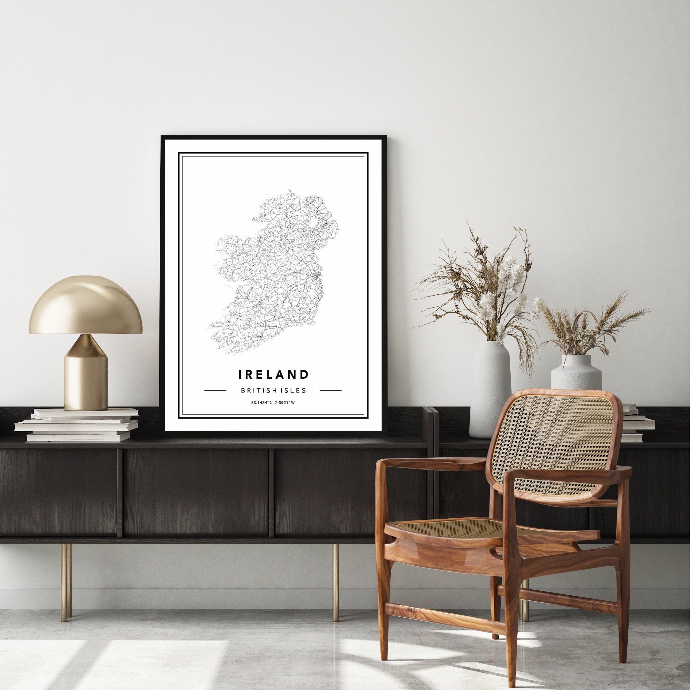 POSTER Ireland Map Print, Ireland Map Poster, Ireland Map Wall Art ...