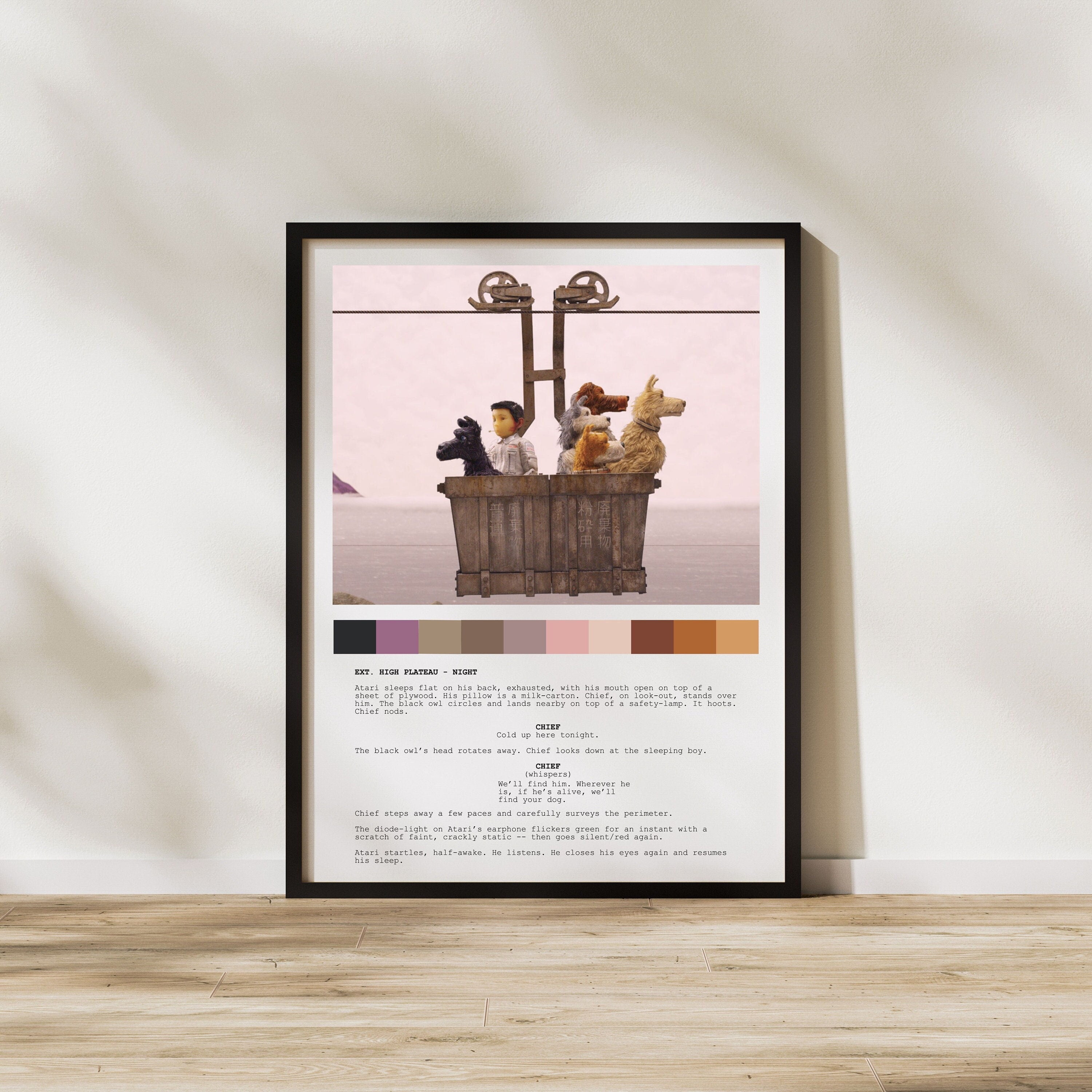 POSTER Isle of Dogs Movie Poster | Film Script Poster | Wes Anderson ...