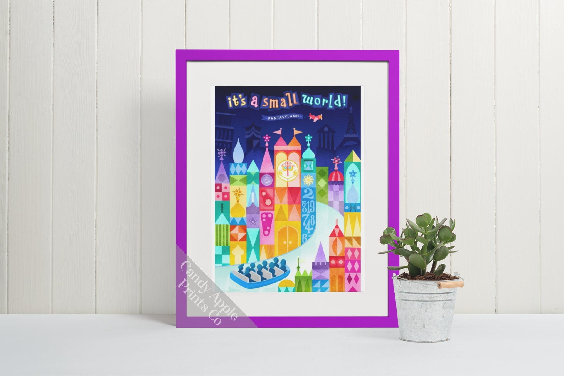 POSTER Its a Small World Print - Classic Ride Poster, Colourful ...
