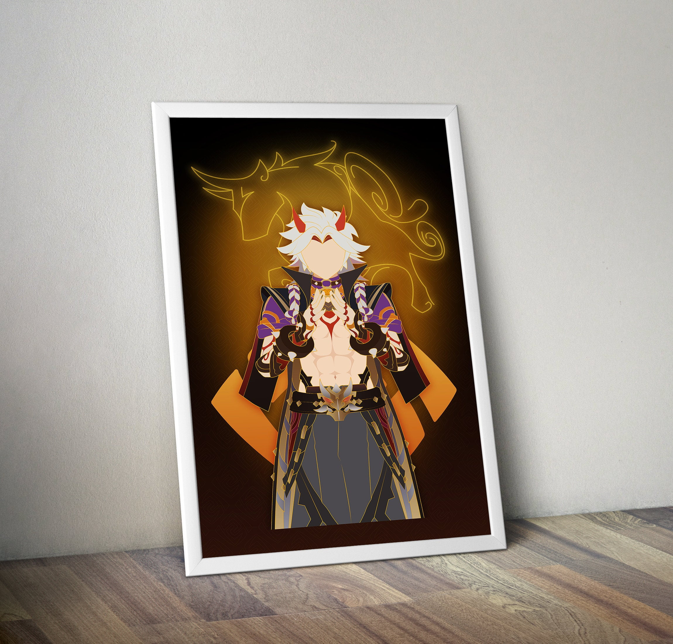 POSTER Itto Arataki Genshin Impact Genshin Impact Poster Anime Twitch ...