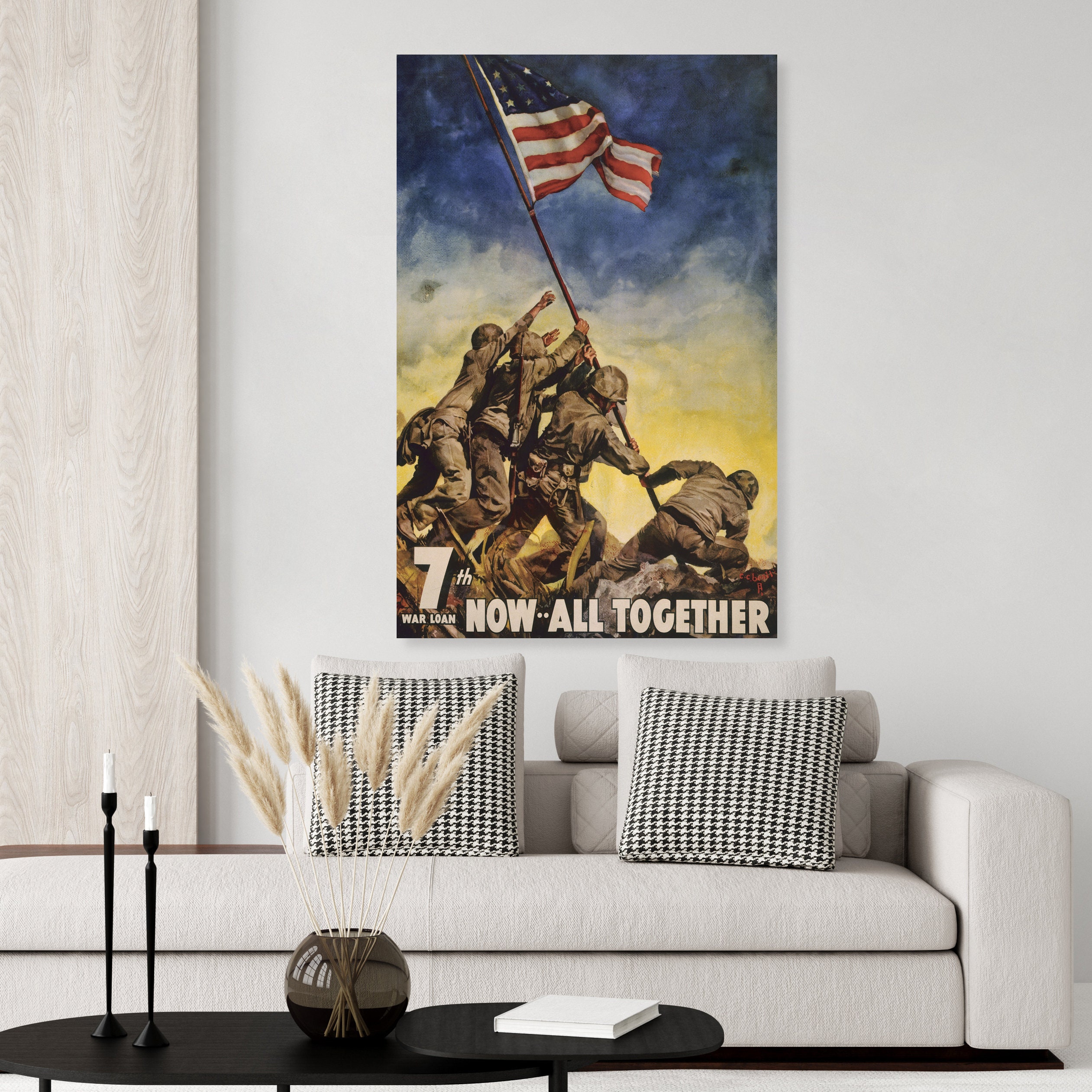 POSTER Iwo Jima WWII War Bond Vintage Poster-UNFRAMED - Walmart.com