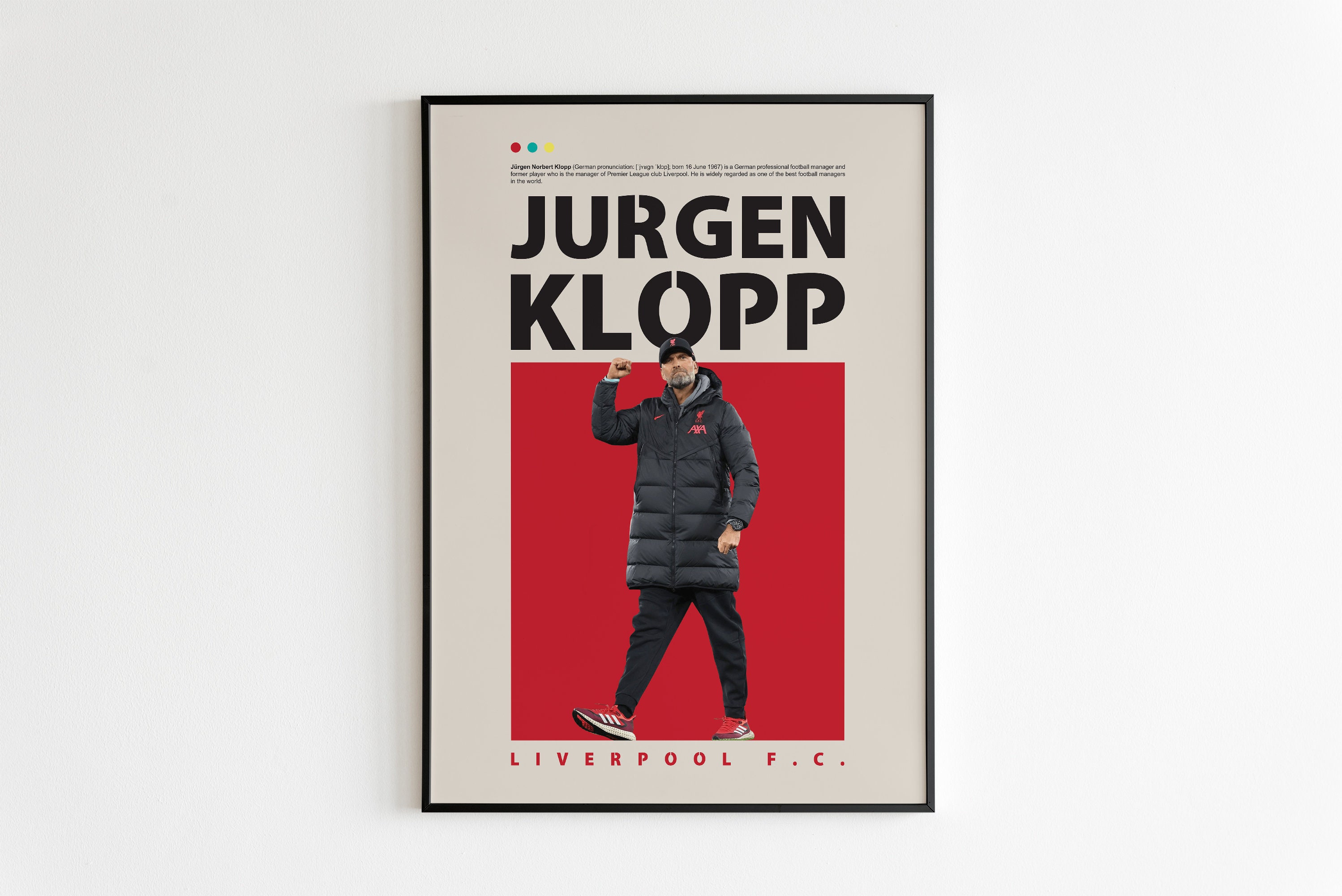 POSTER JÃ¼rgen Klopp ,Liverpool FC Poster, Football Posters, Soccer Print , Wall Decor, Premium ...