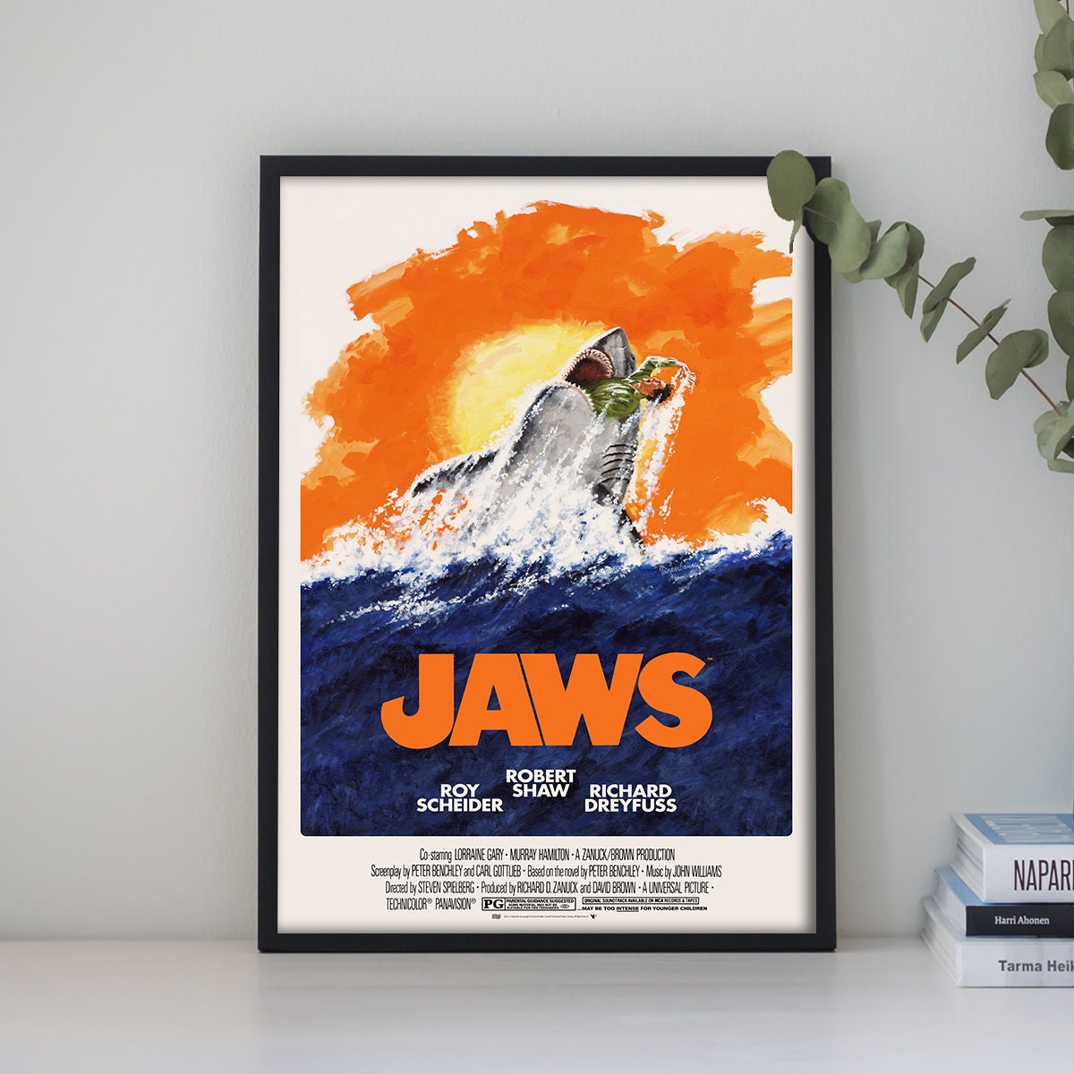POSTER JAWS Movie Poster, Poster Printing, Classic Movie Wall Art for ...