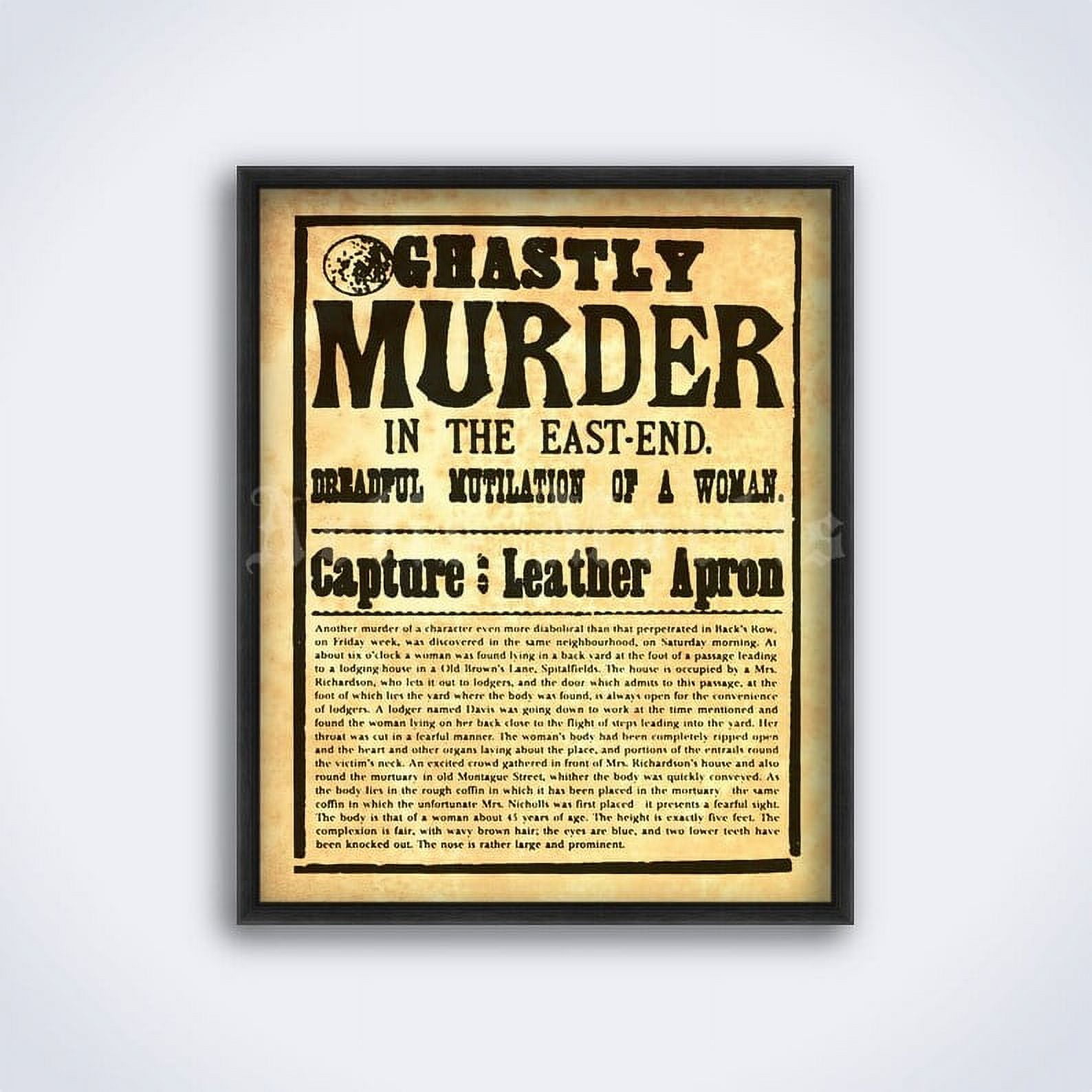 POSTER Jack the Ripper - Ghastly Murder newspaper headline, broadside ...