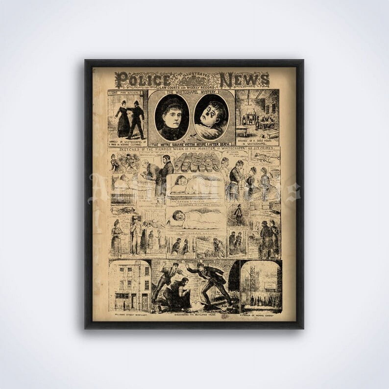 POSTER Jack the Ripper, Mitre Square murder - Police News magazine ...