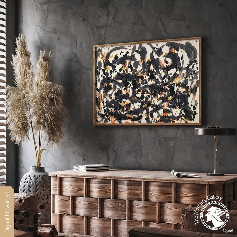 POSTER Jackson Pollock Art Print, Pollock Wall Art, Pollock Print ...