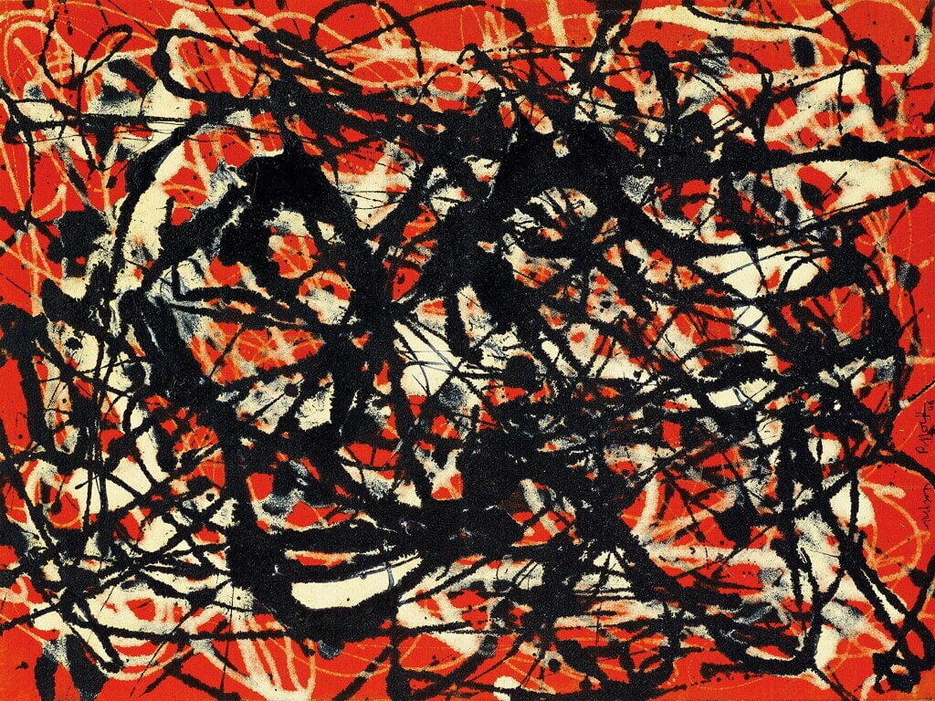 POSTER Jackson Pollock Free Form 1946 Painting Art Retro WALL POSTER ...