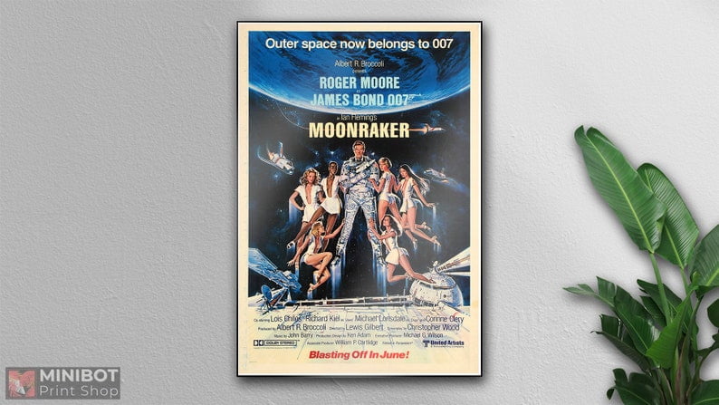 POSTER James Bond Moonraker Movie Poster-UNFRAMED - Walmart.com
