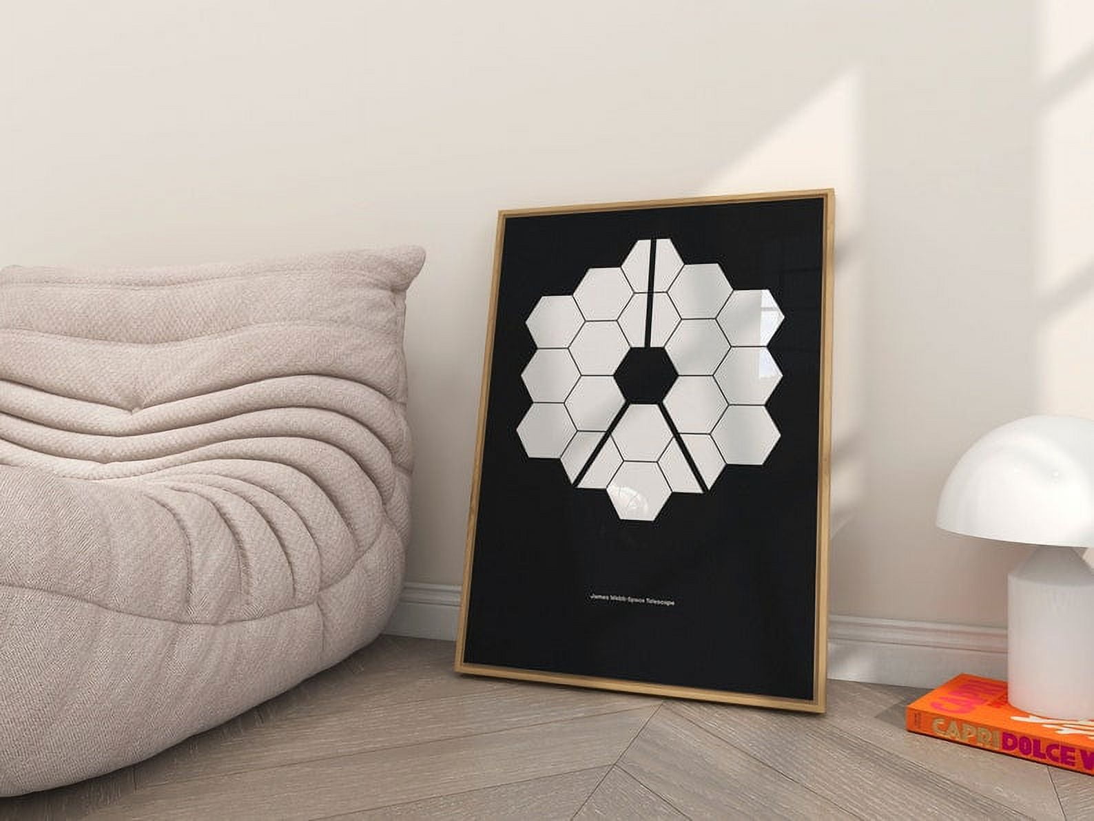 Poster James Webb Space Telescope, Modern Space Art, JWST Illustration ...