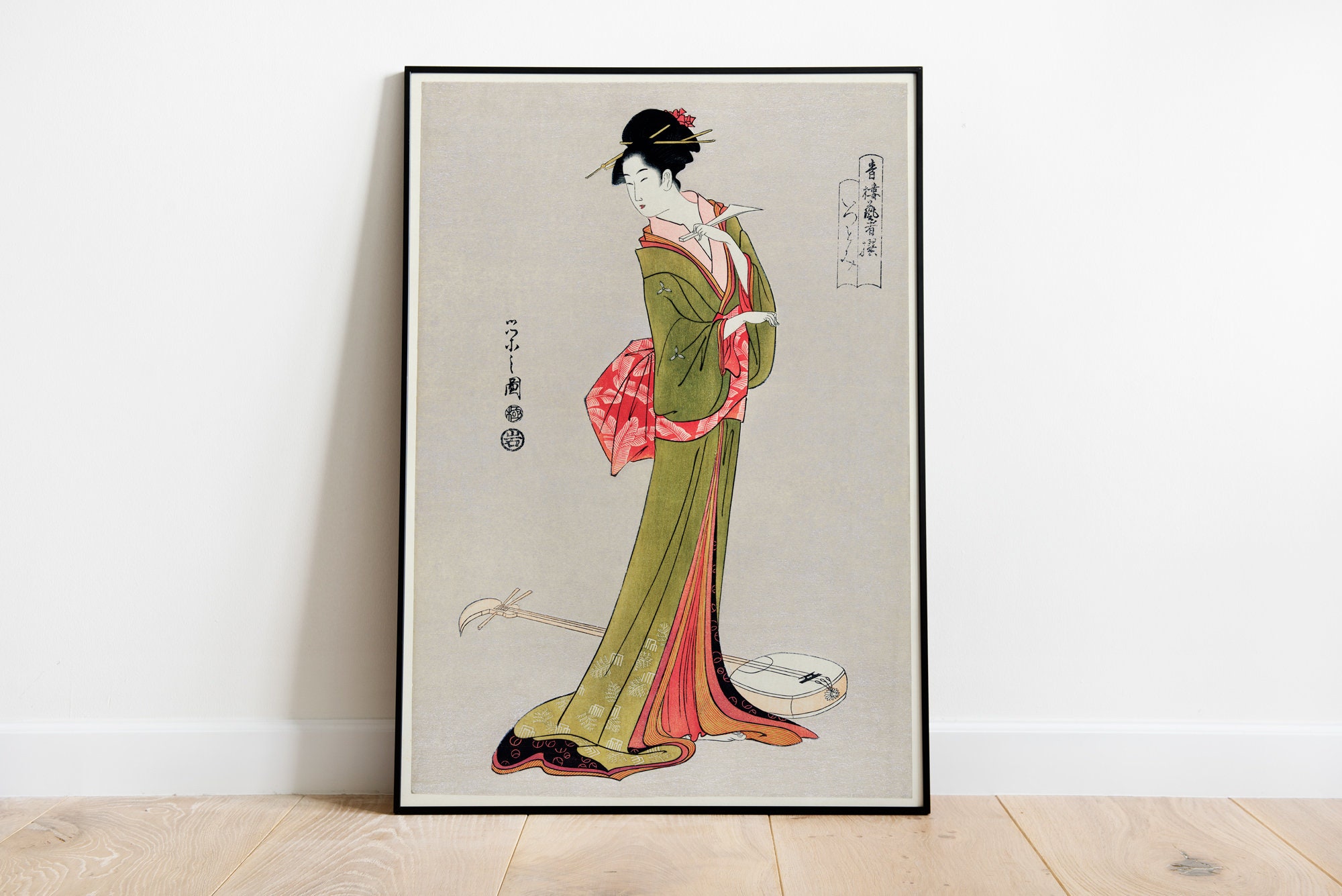 POSTER Japanese Antique Art Print Itsutomi by Eishi Hosoda Japanese Art ...