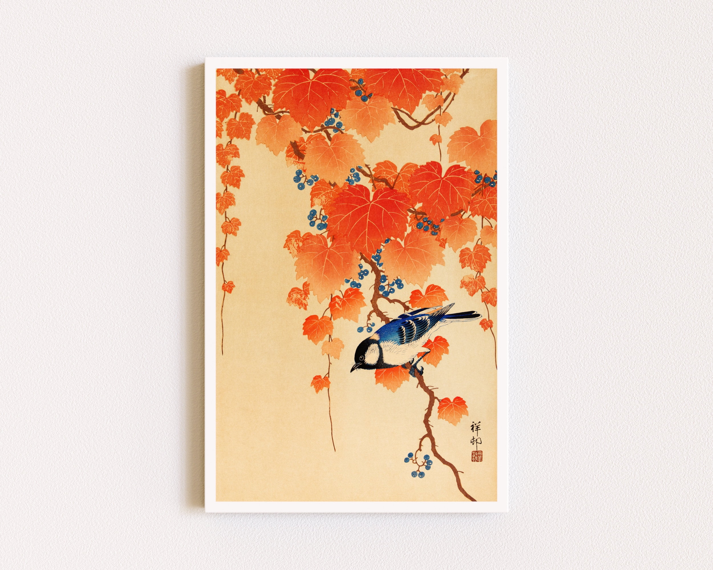 POSTER Japanese Bird Print, Ohara Koson, Ukiyo-e Print, Woodblock Print ...