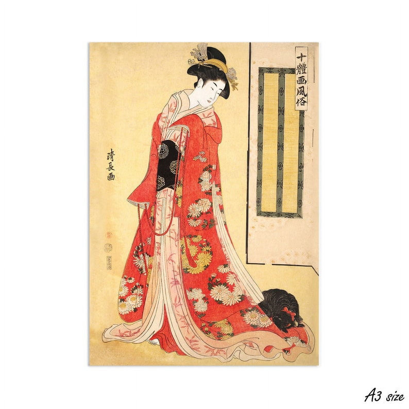 POSTER Japanese Ukiyo-e Art Print Poster Woodblock Wall Torii Kiyonaga ...