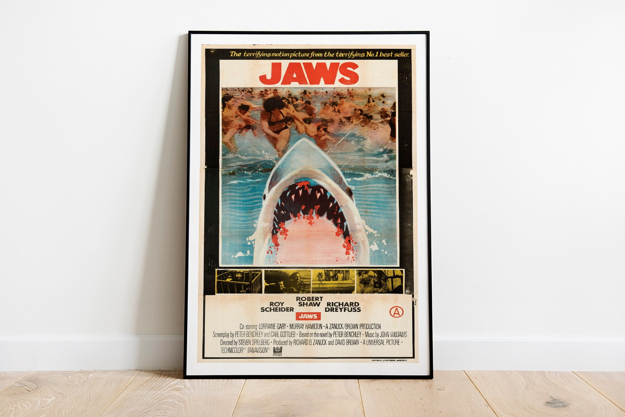 POSTER Jaws Movie Poster - Classic 70's Vintage Wall Art Print Film ...