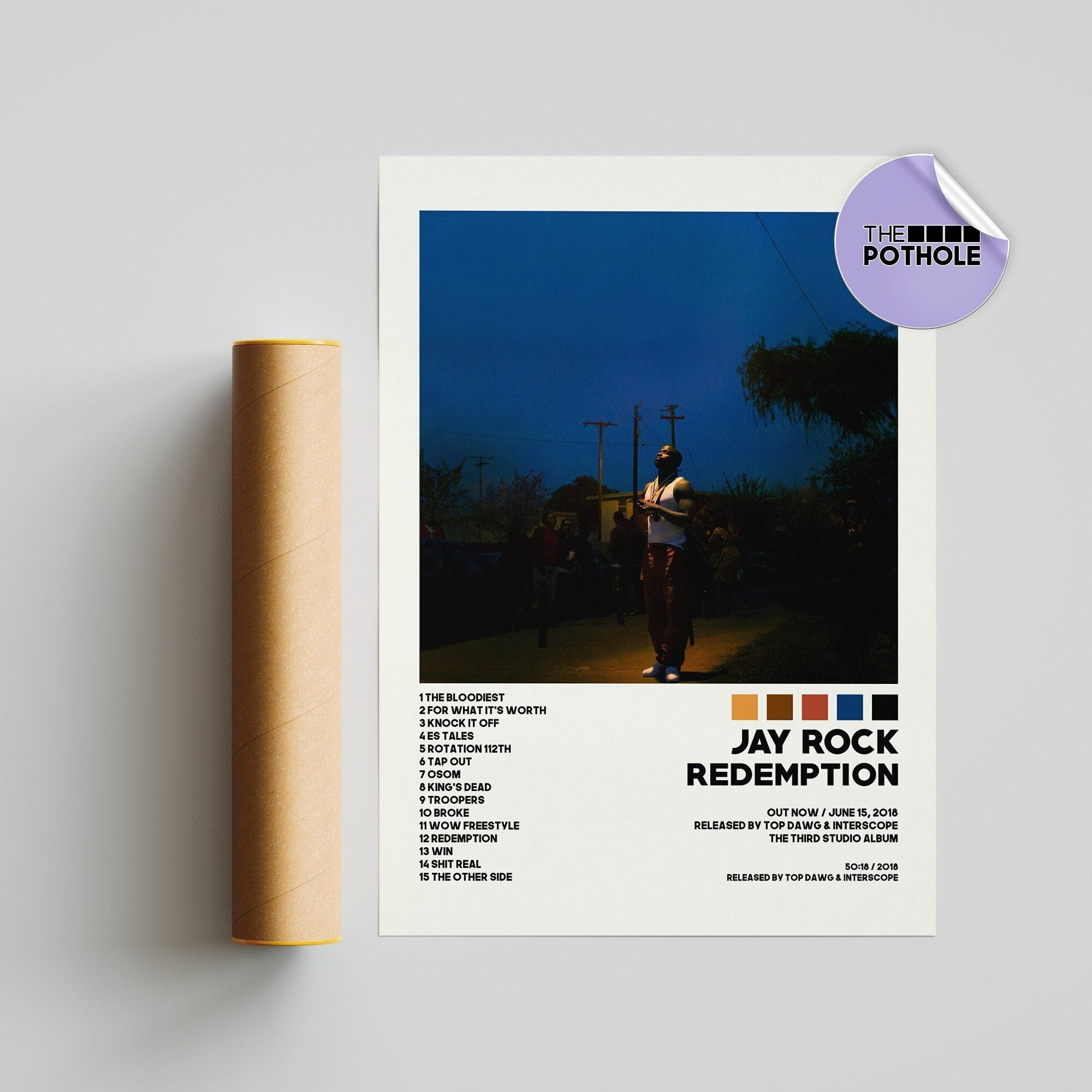 POSTER Jay Rock Posters / Redemption Poster / Jay Rock, Redemption / Album Cover Poster ...