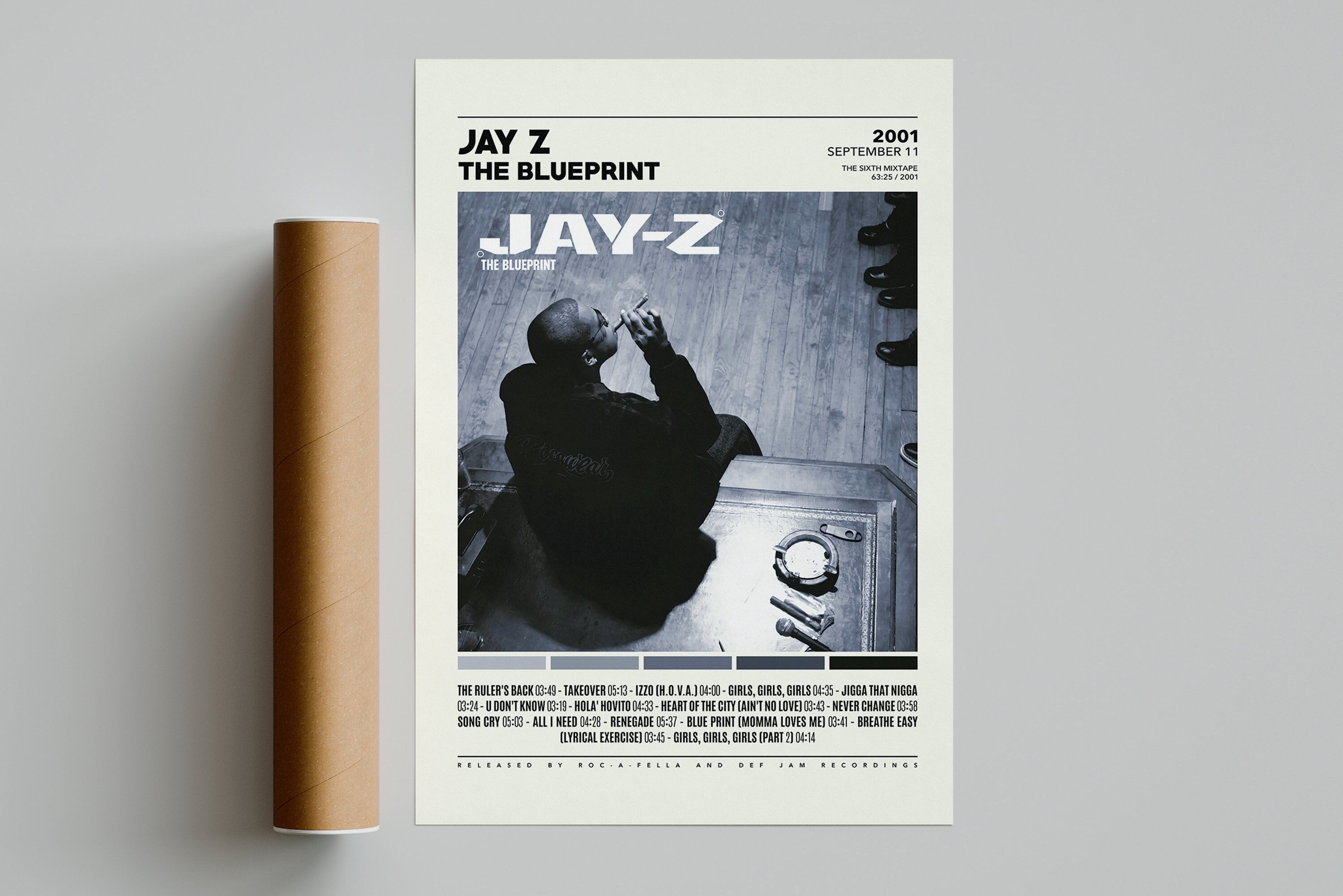 POSTER Jay Z Poster / The Blueprint Poster, Album Cover Poster Poster ...