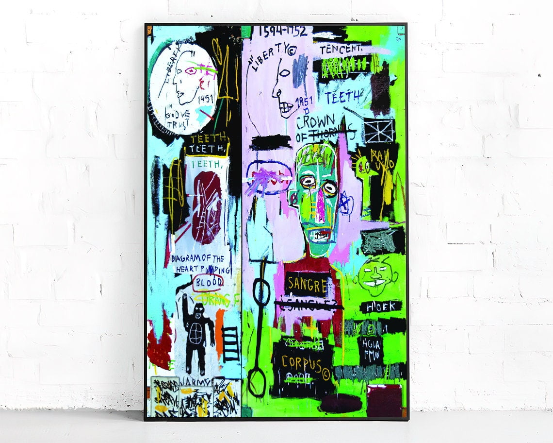 POSTER Jean Michel Basquiat Art Print, Basquiat Painting Art, Contemporary Art, Printable Art ...