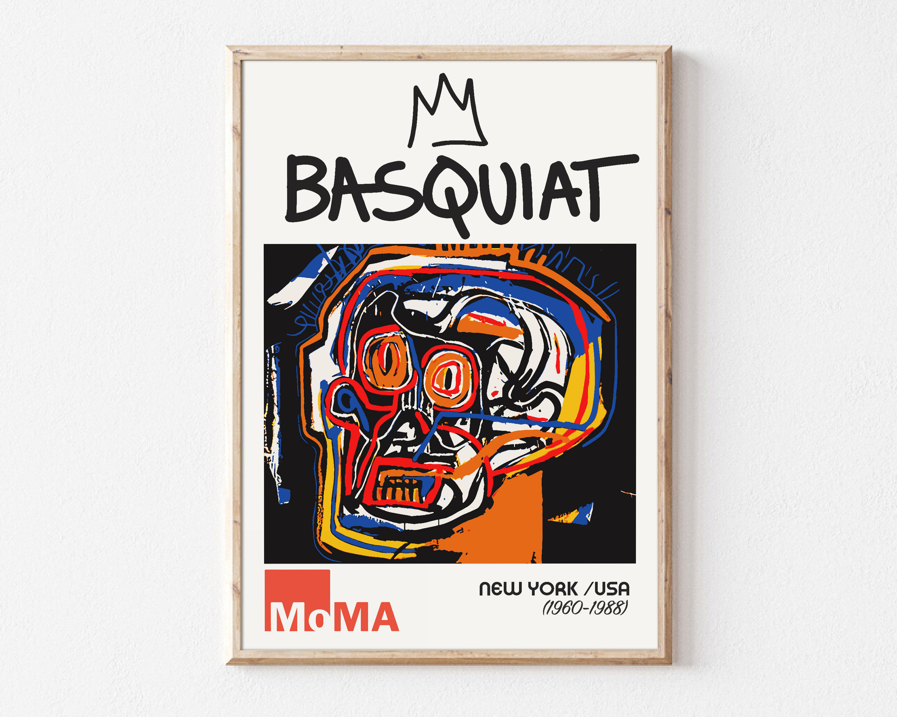 POSTER Jean Michel Basquiat, Basquiat Print, Graffiti Wall Art ...