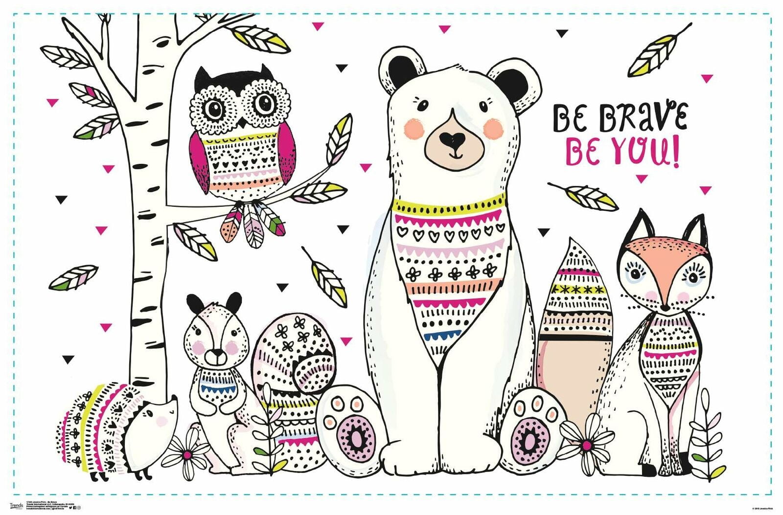 POSTER Jessica Flick - Be Brave Poster-24x36-UNFRAMED - Walmart.com