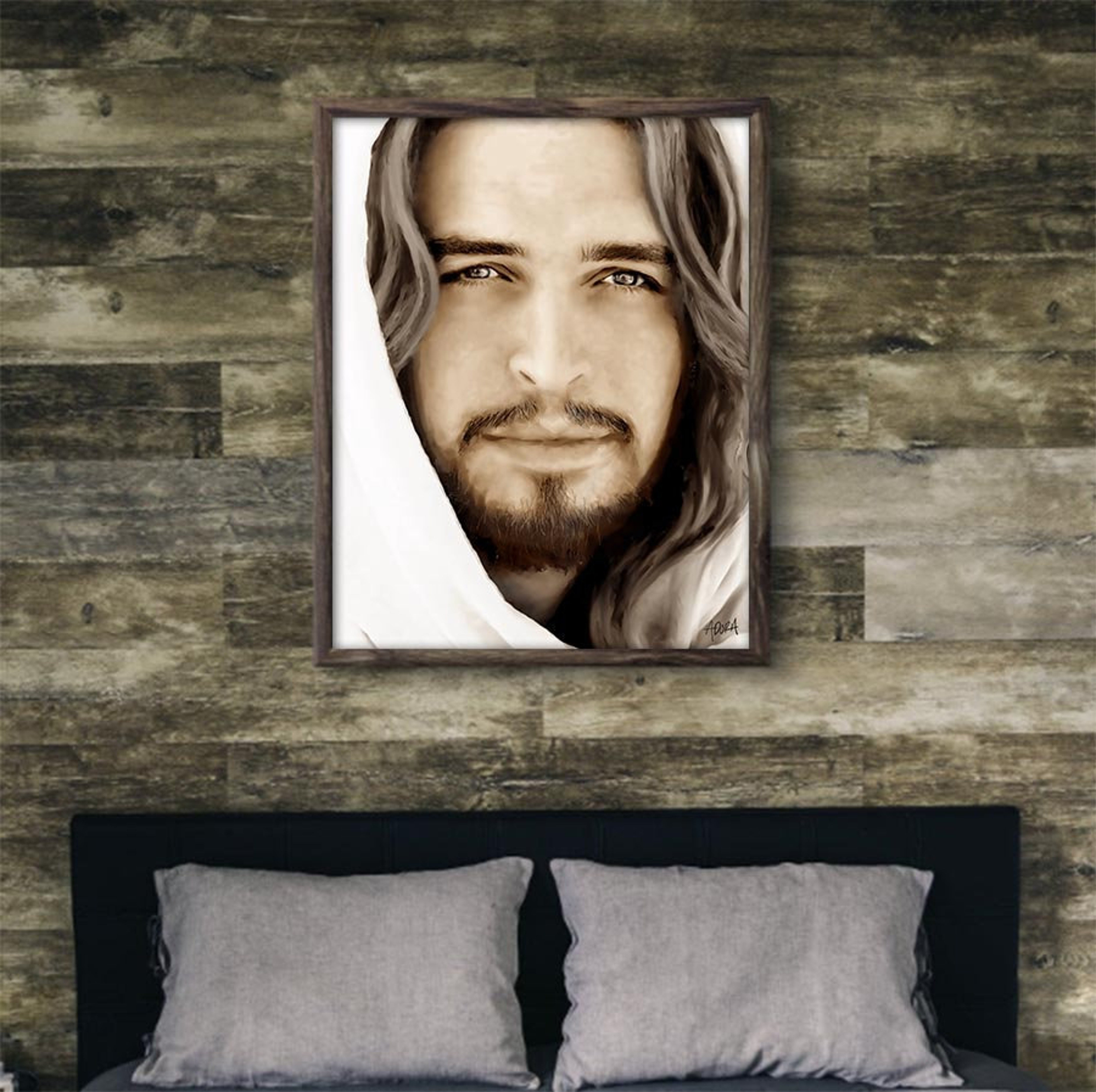 POSTER Jesus Christ Portrait Print, Jesus Painting, Jesus Portrait ...