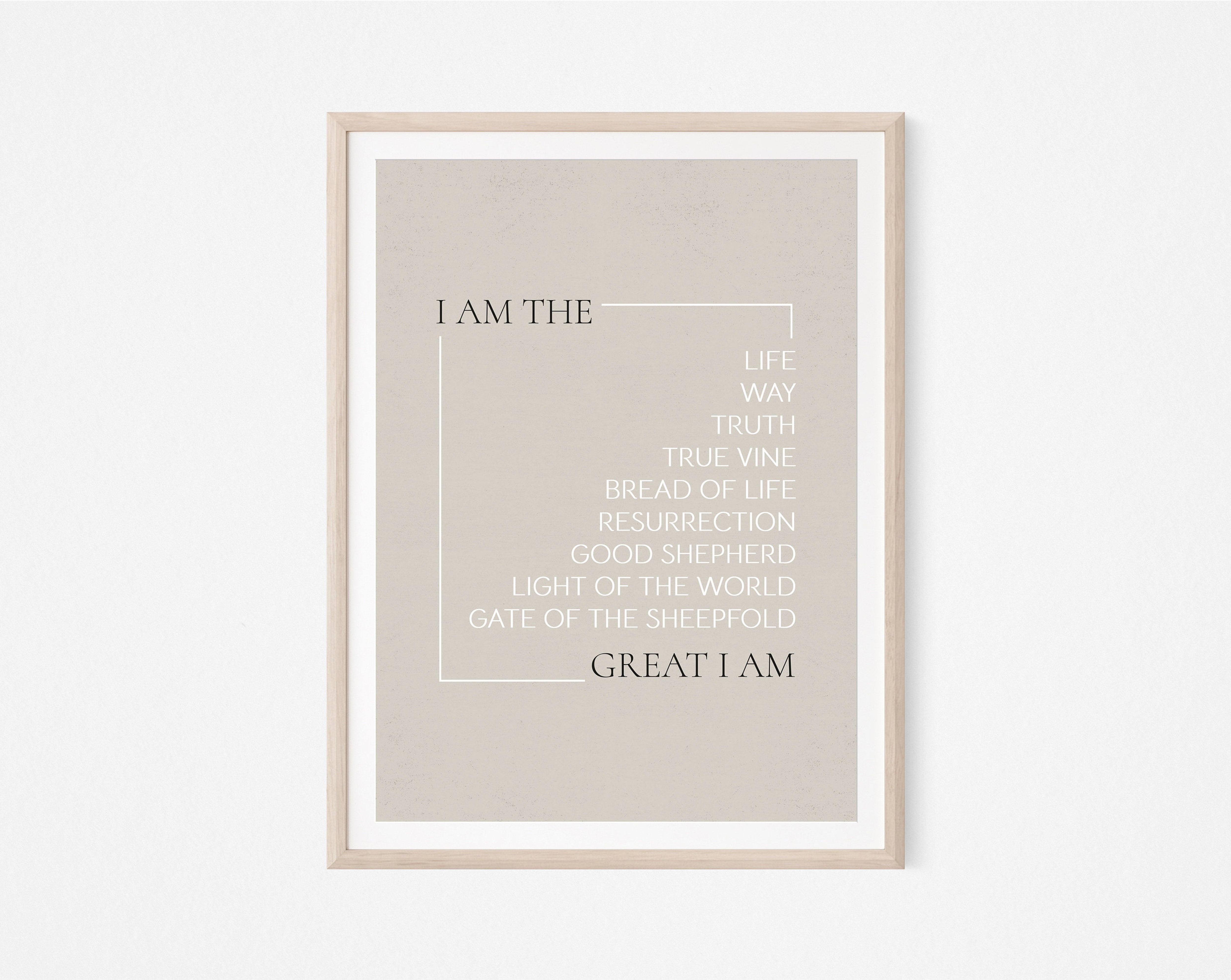 POSTER Jesus I Am Statements, PRINT!, Jesus Poster, Bible Wall ART ...