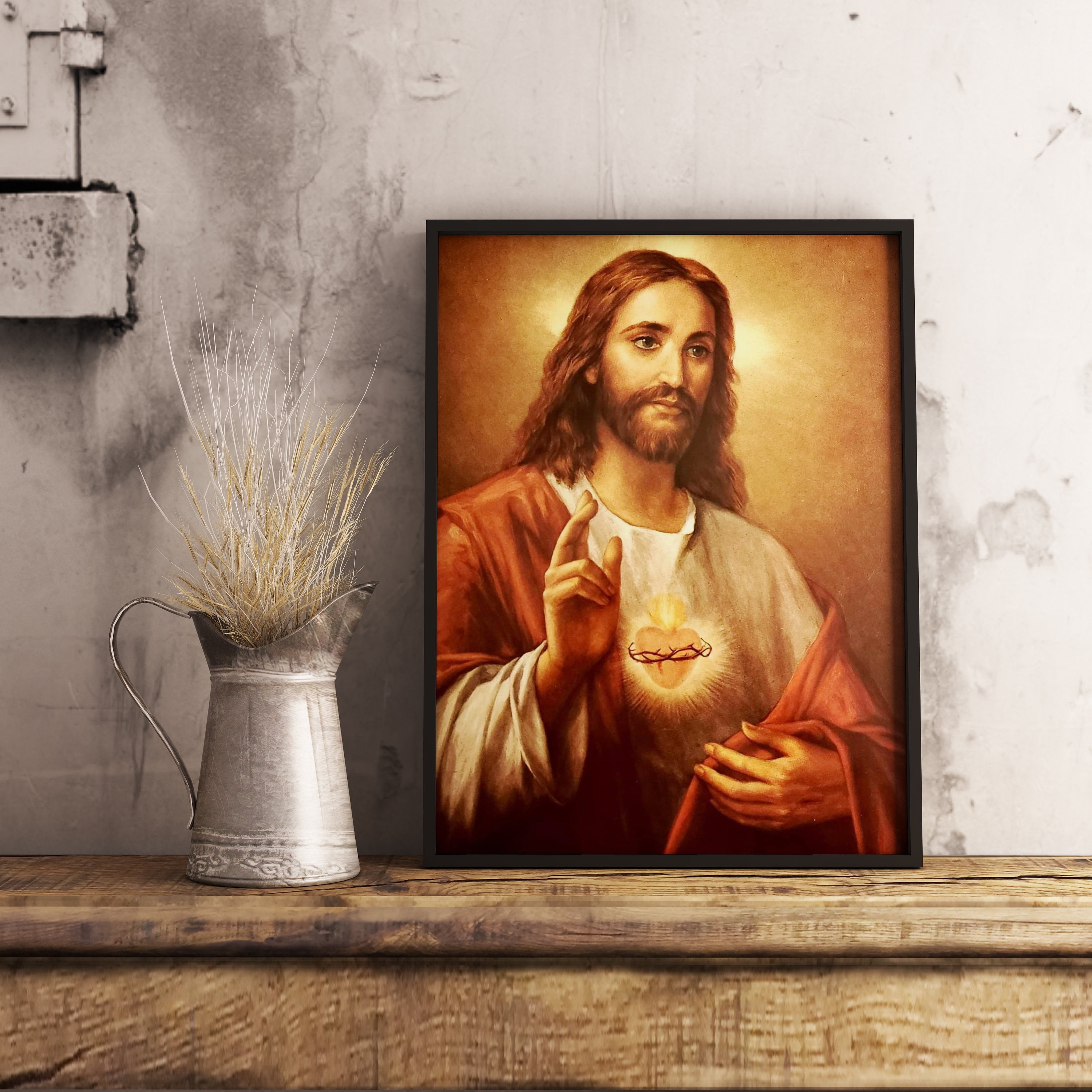 POSTER Jesus Most Sacred Heart by La Fuente Catholic Poster-UNFRAMED ...