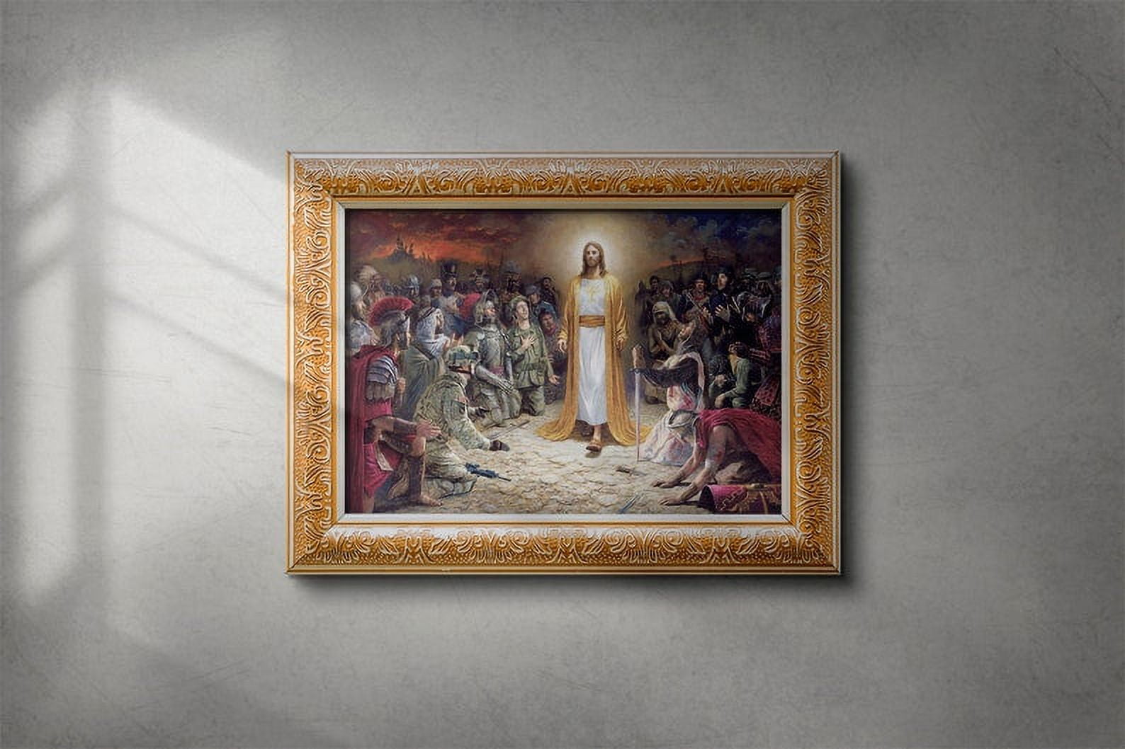 POSTER Jesus Wall Decor, Christian Wall Art, Jesus with Soldiers ...
