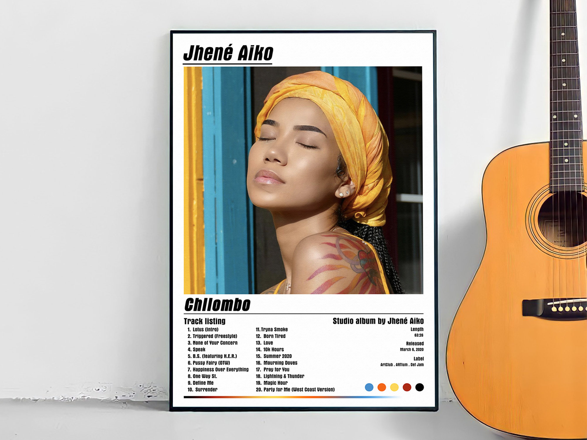 POSTER JhenÃ© Aiko - Chilombo | Album Cover Poster-UNFRAMED - Walmart.com