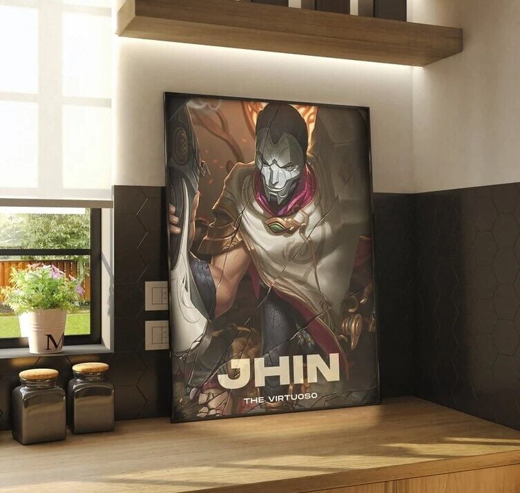 POSTER Jhin Poster Collection - All Skins - League Of Legends Gaming ...