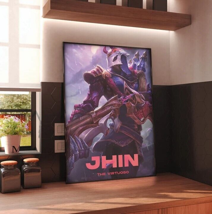 POSTER Jhin Poster Collection - All Skins - League Of Legends Gaming ...