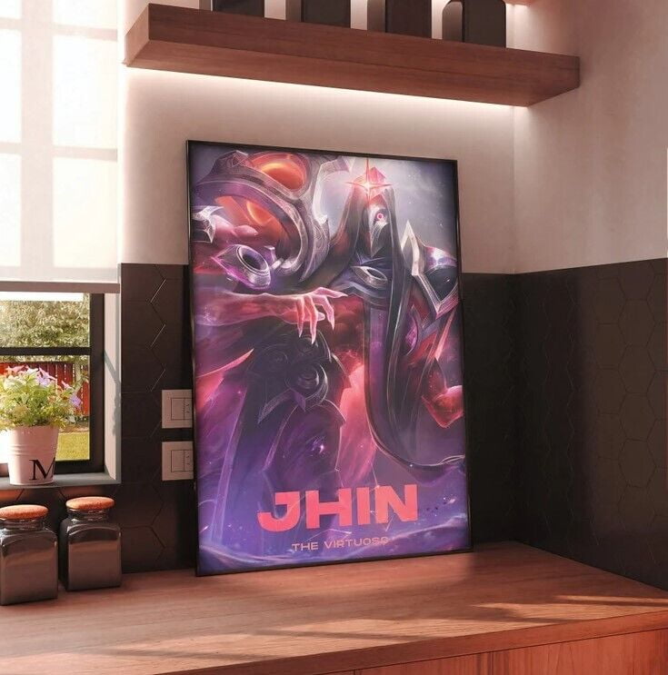 POSTER Jhin Poster Collection - All Skins - League Of Legends Gaming ...