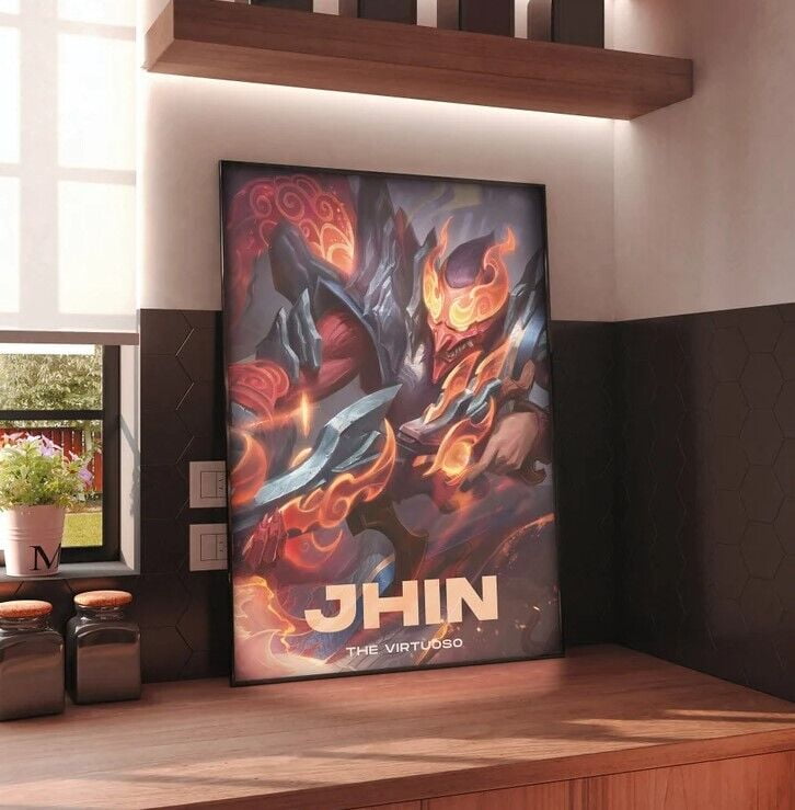 POSTER Jhin Poster Collection - All Skins - League Of Legends Gaming ...