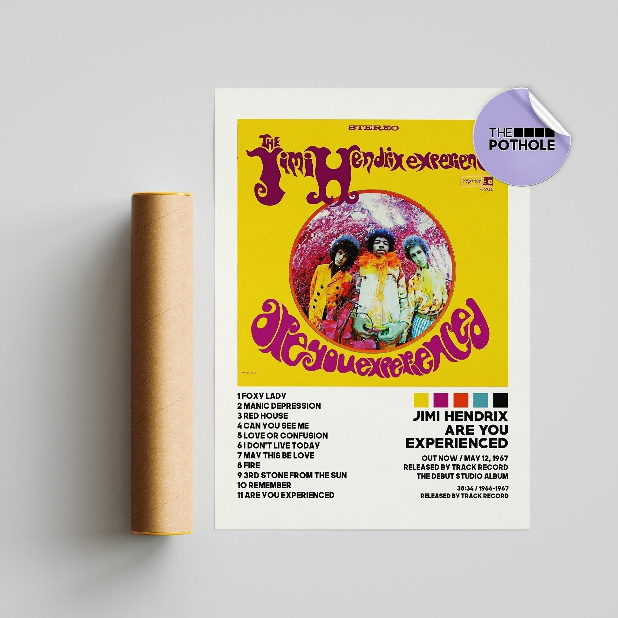Poster Jimi Hendrix Posters / Are You Experienced Poster / Album Cover ...