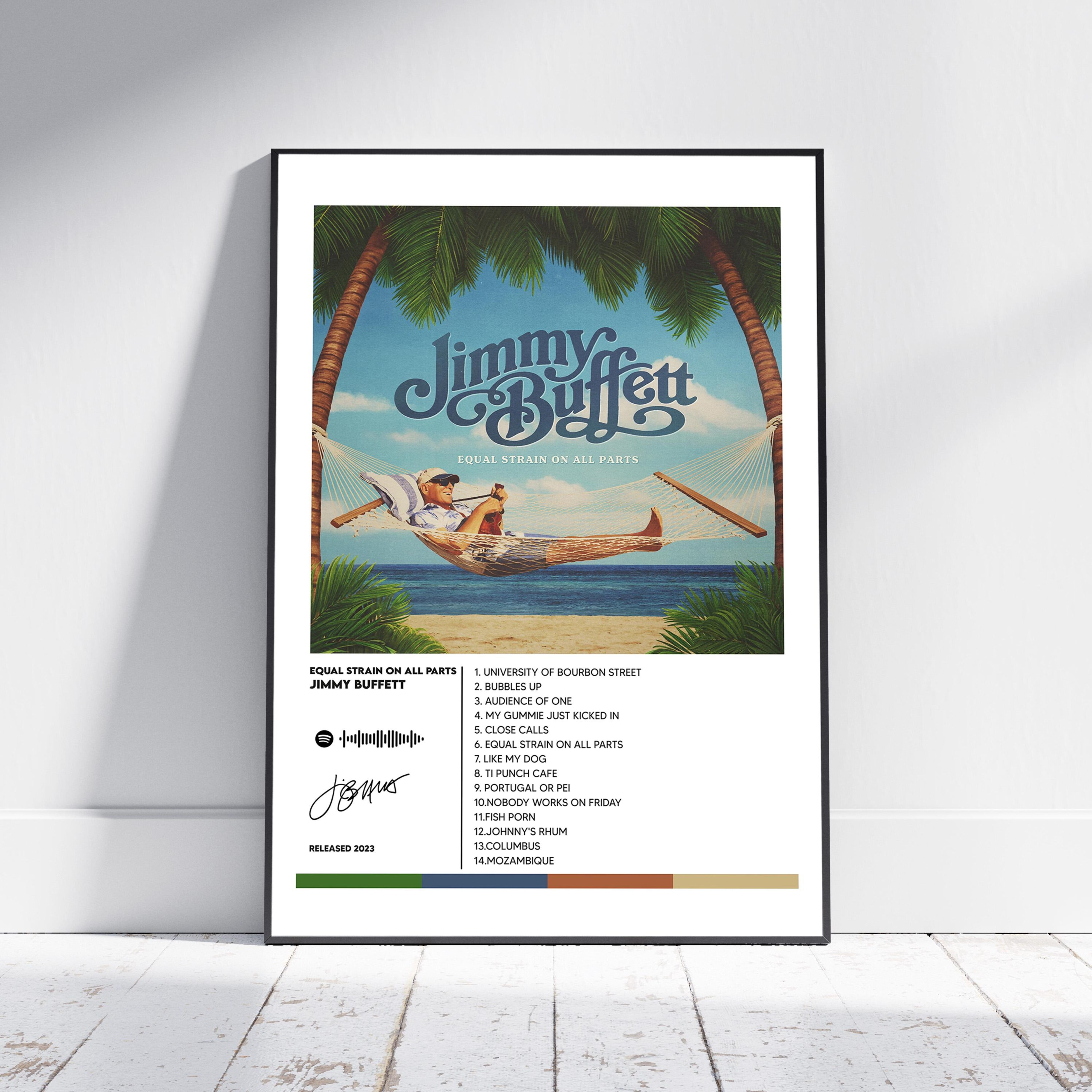 POSTER Jimmy Buffett - Equal Strain On All Parts Album Poster / Album ...