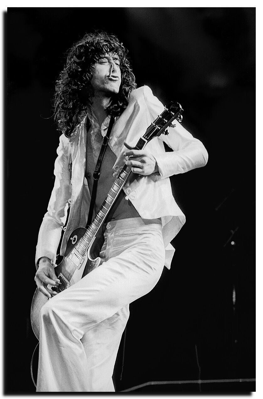 POSTER Jimmy Page Poster Live Concert Photo Rare Wall Art Print - JP01 ...