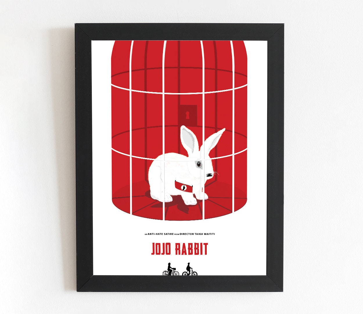 POSTER JoJo Rabbit Minimal Illustrated Movie Poster | Unique Film Wall ...
