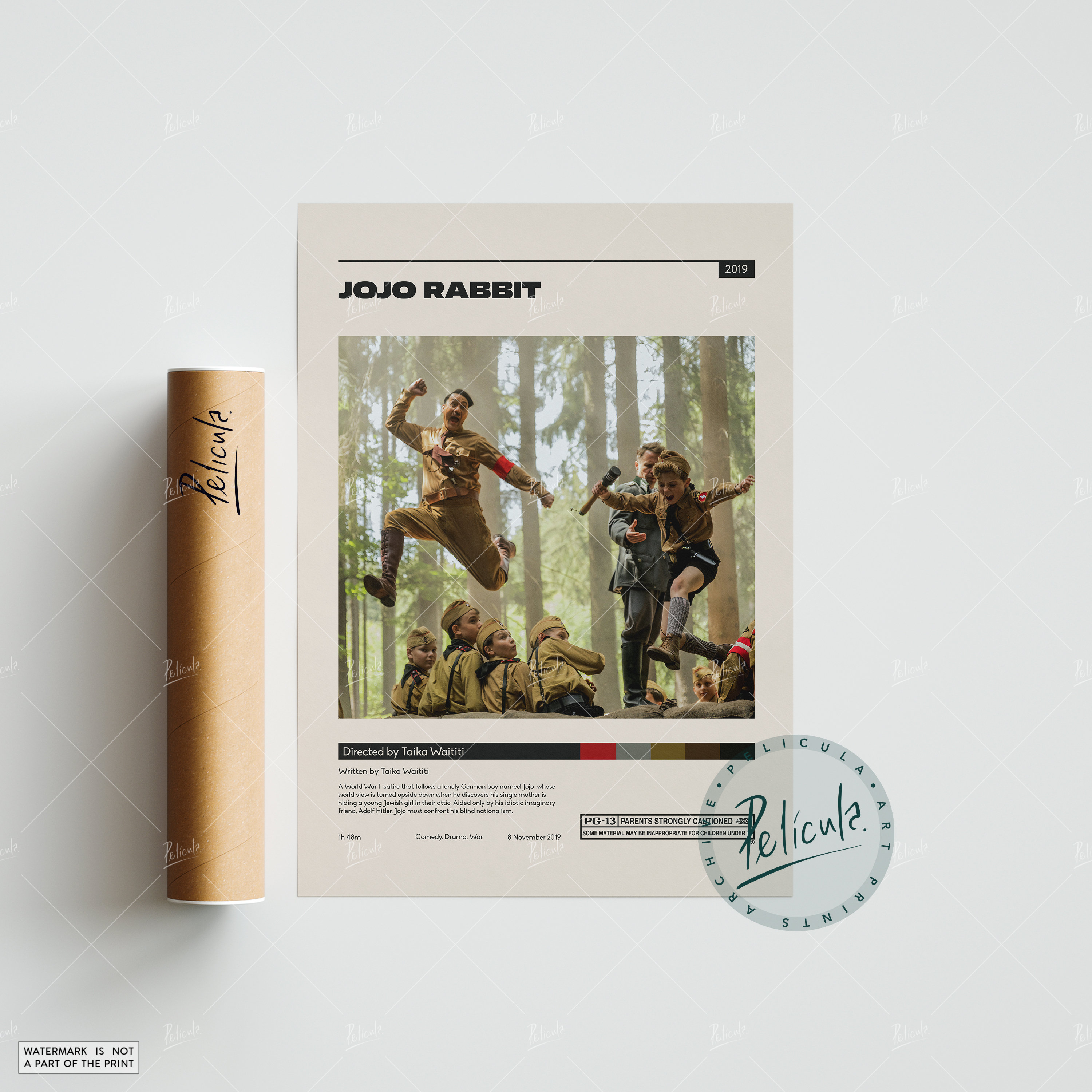 POSTER JoJo Rabbit | Taika Waititi | Minimalist Movie Poster | Vintage ...