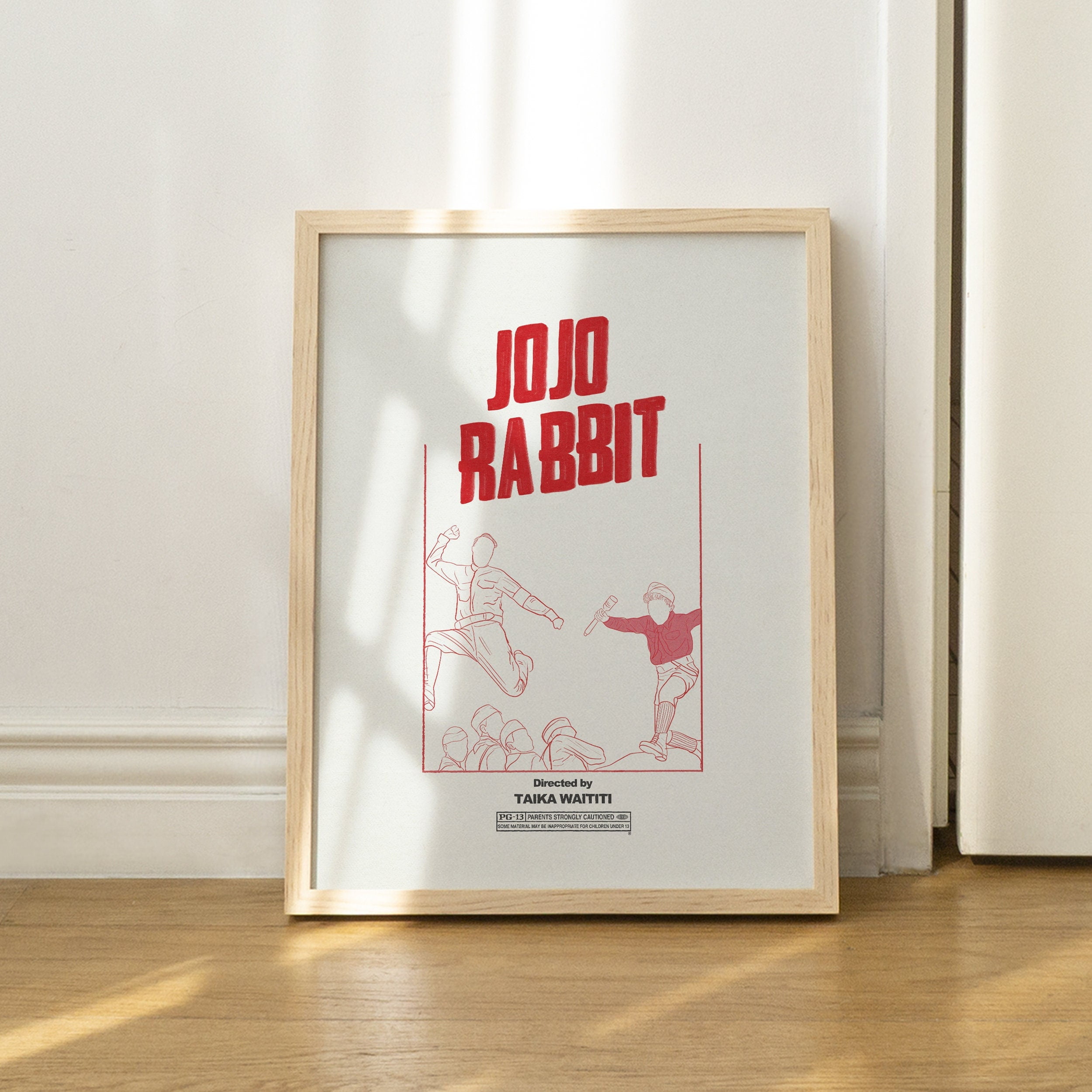 POSTER JoJo Rabbit | Taika Waititi | Movie Poster | Minimalist Poster ...