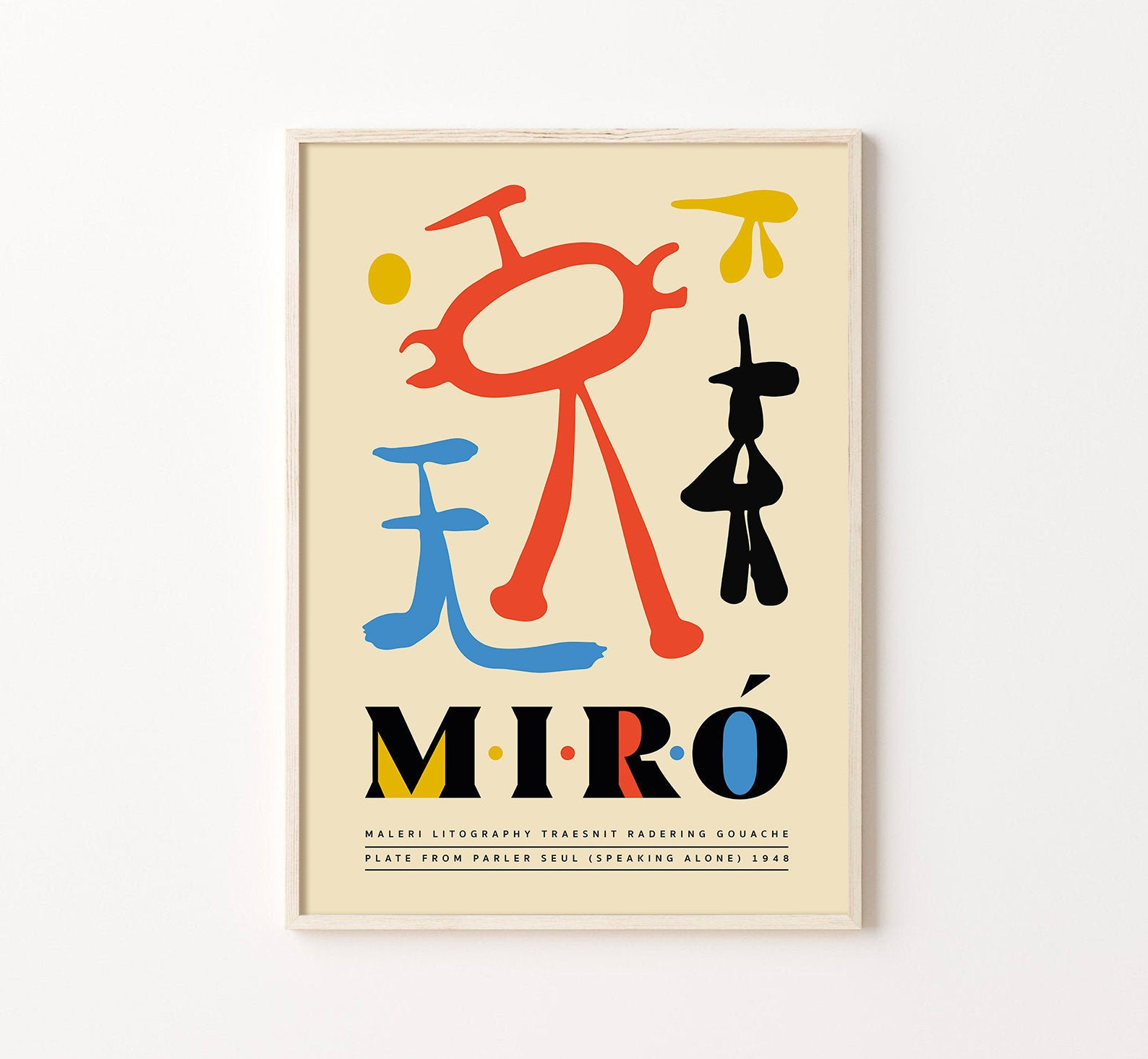 POSTER Joan Miro Print Art, Miro Poster, Modern Wall Art, Exhibition ...