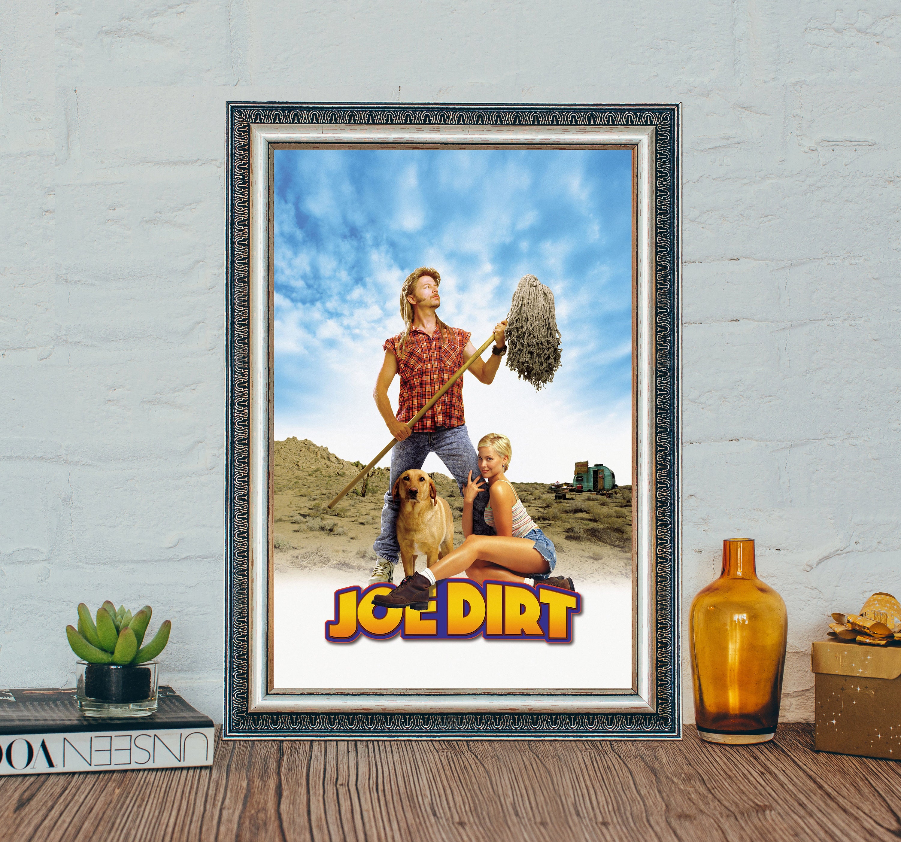 POSTER Joe Dirt (2001) Movie Poster, Joe Dirt Classic Vintage Film Poster, Classic Movie Cloth ...