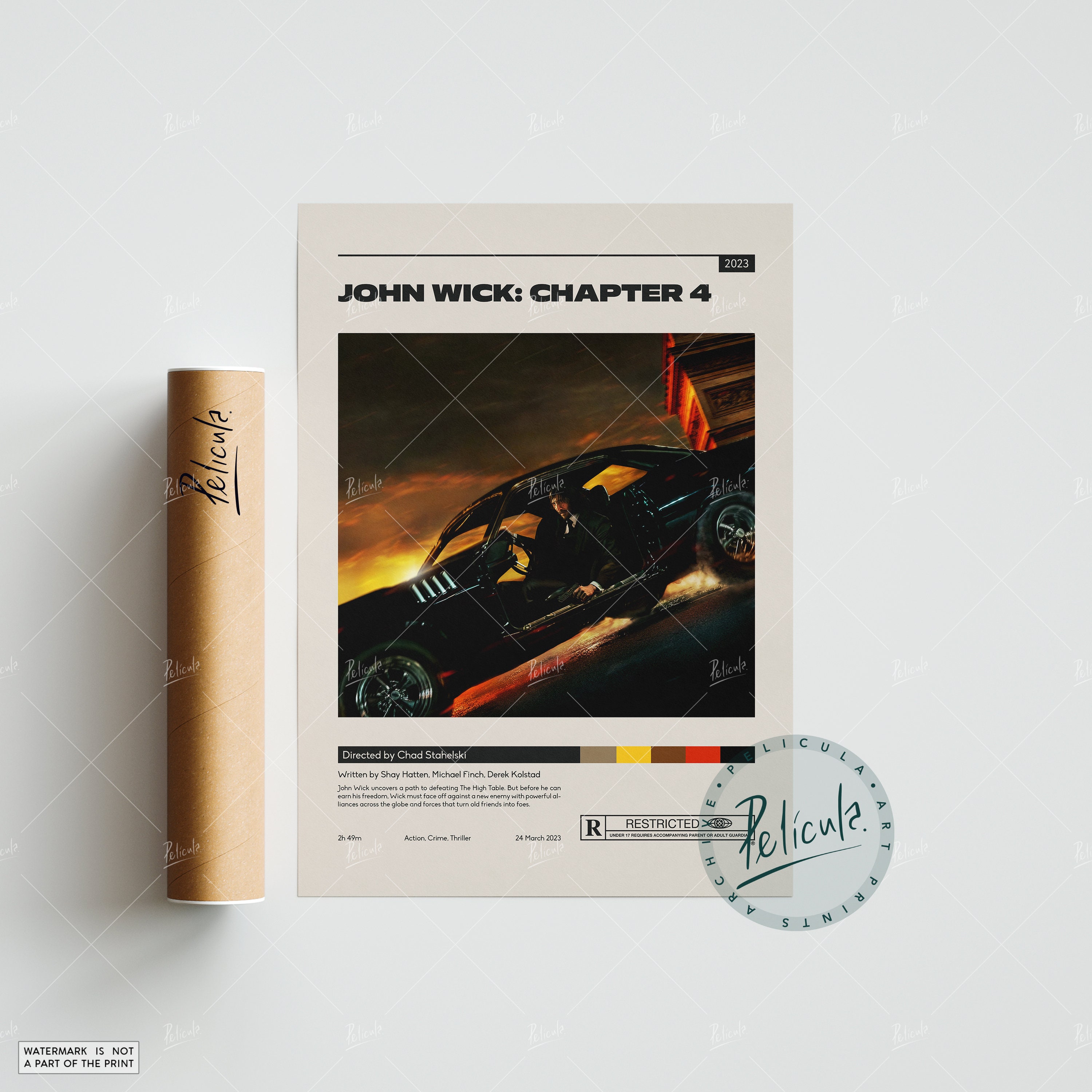 POSTER John Wick: Chapter 4 | Chad Stahelski | Minimalist Movie Poster ...