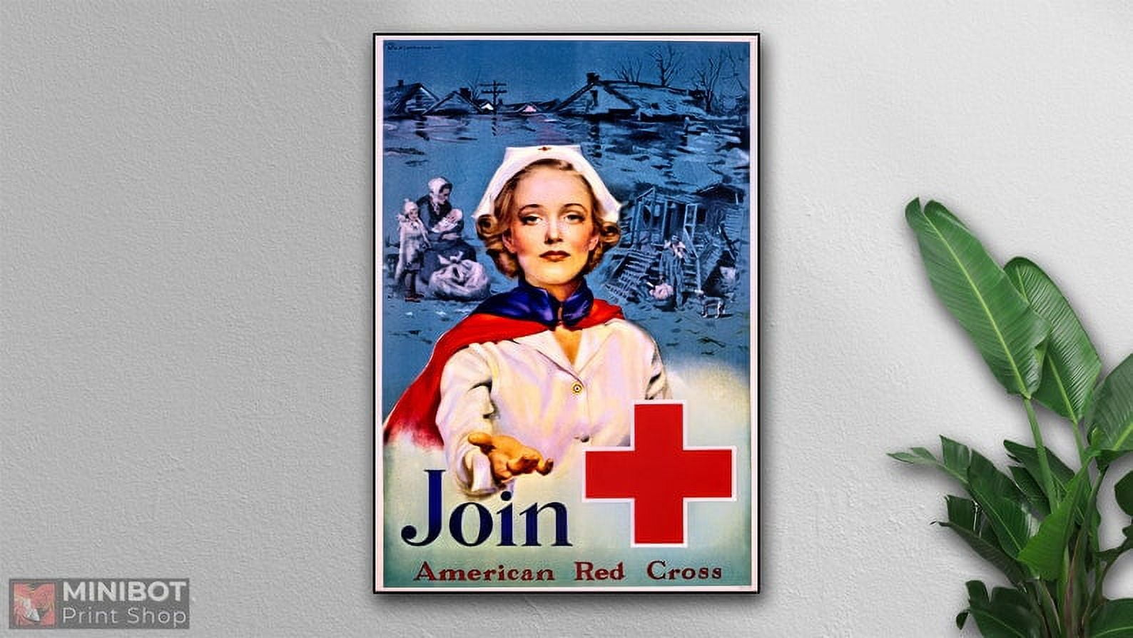 POSTER Join to Red Cross - Nurse - War Propaganda Poster -UNFRAMED ...