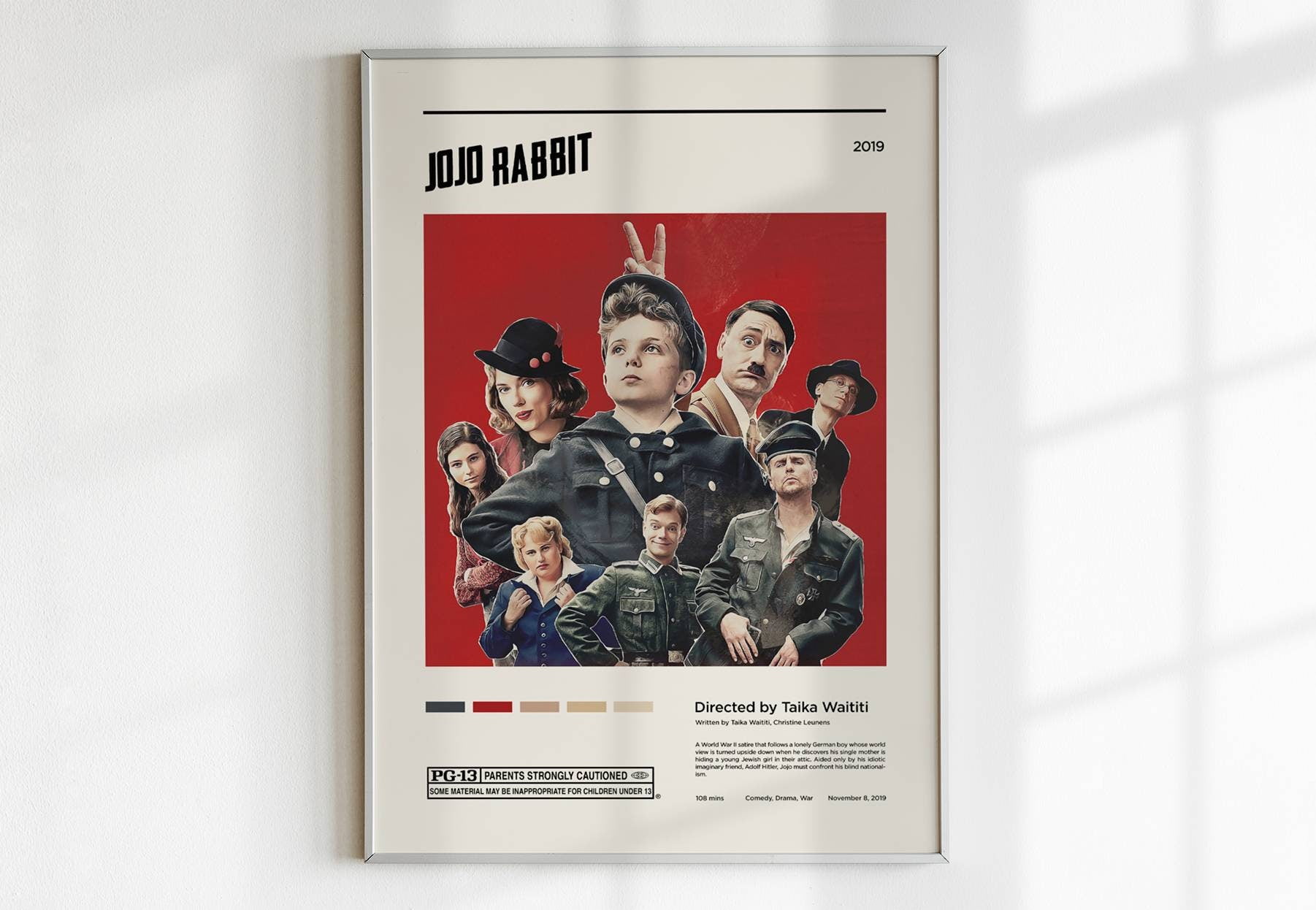 POSTER Jojo Rabbit / Taika Waititi / Minimalist Movie Poster Print ...