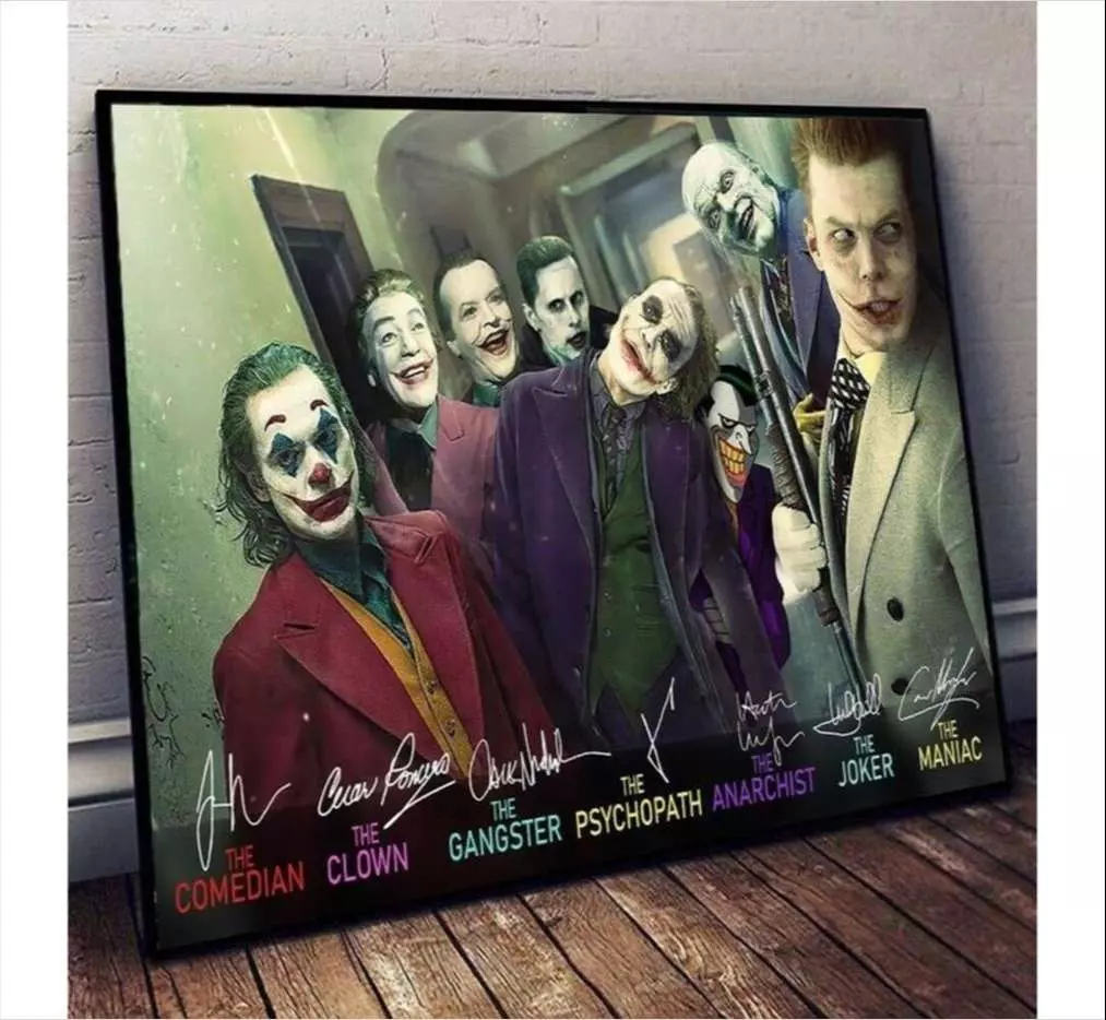 POSTER Joker Movie Phoenix Joker and Ledger Joker Signature Poster ...